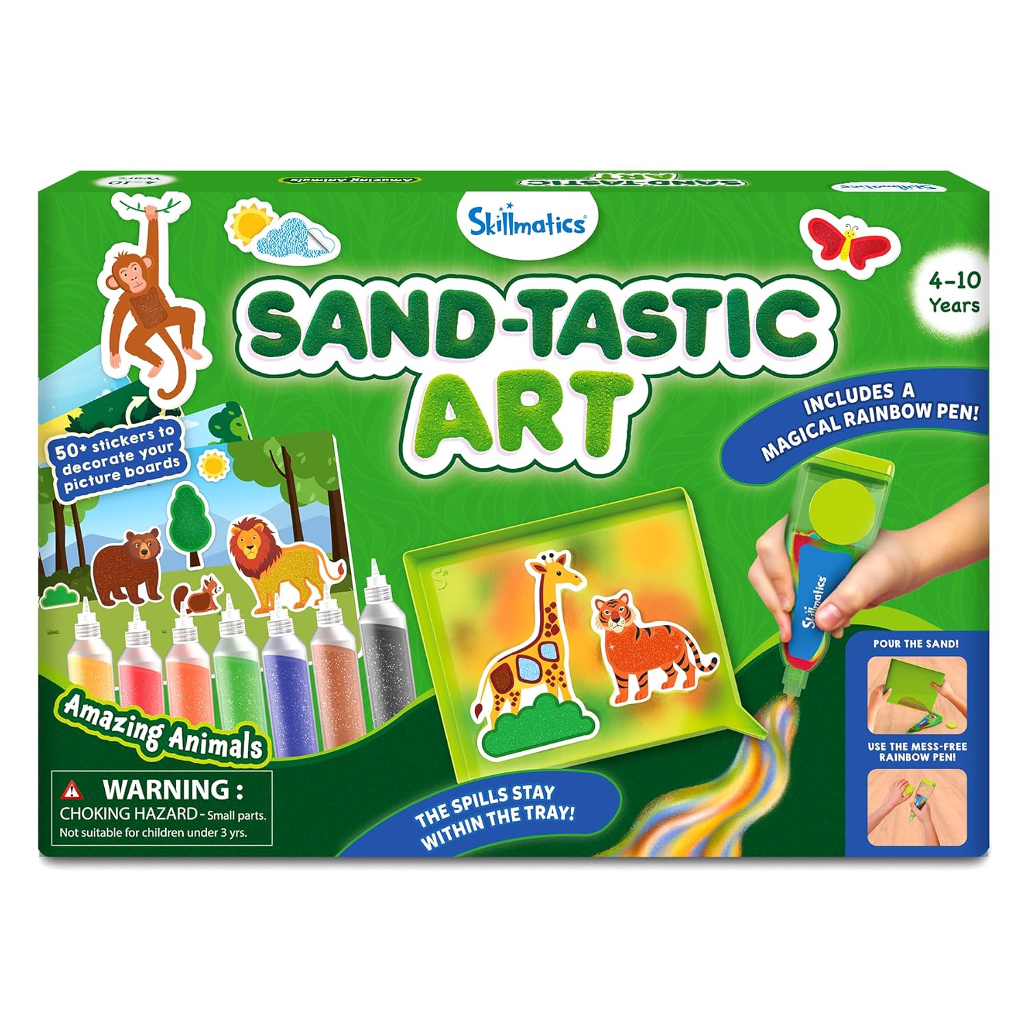 Buy Skillmatics Sand Art Activity - Mess-Controlled DIY Animal Craft ...