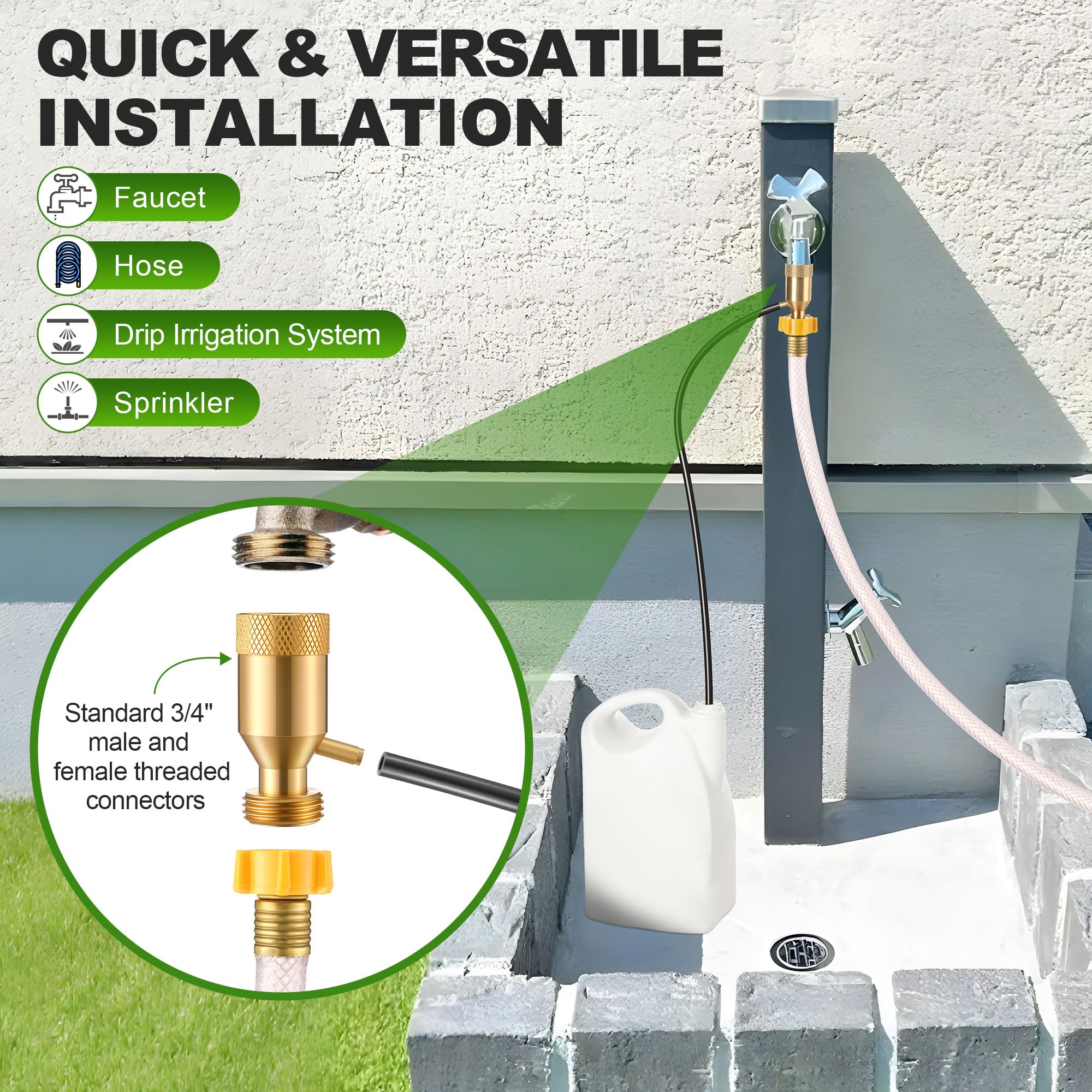 Snapklik.com : Dunkive Siphon Mixer 3/4 Hose Fertilizer Injector ...