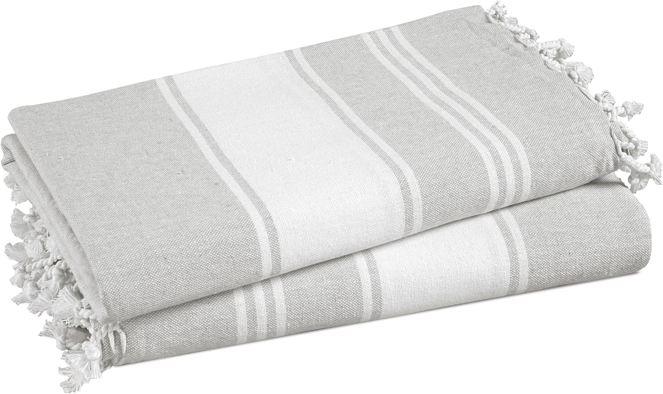 Amazon.com: VitalCozy 3 Pcs Cotton Turkish Beach Towels Oversized 39 x ...
