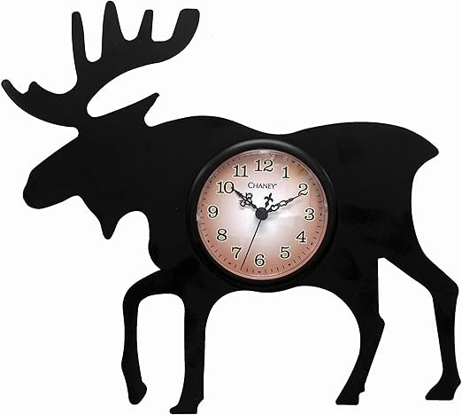 Amazon.com: Chaney 75143 Moose Silhouette Clock : Home & Kitchen