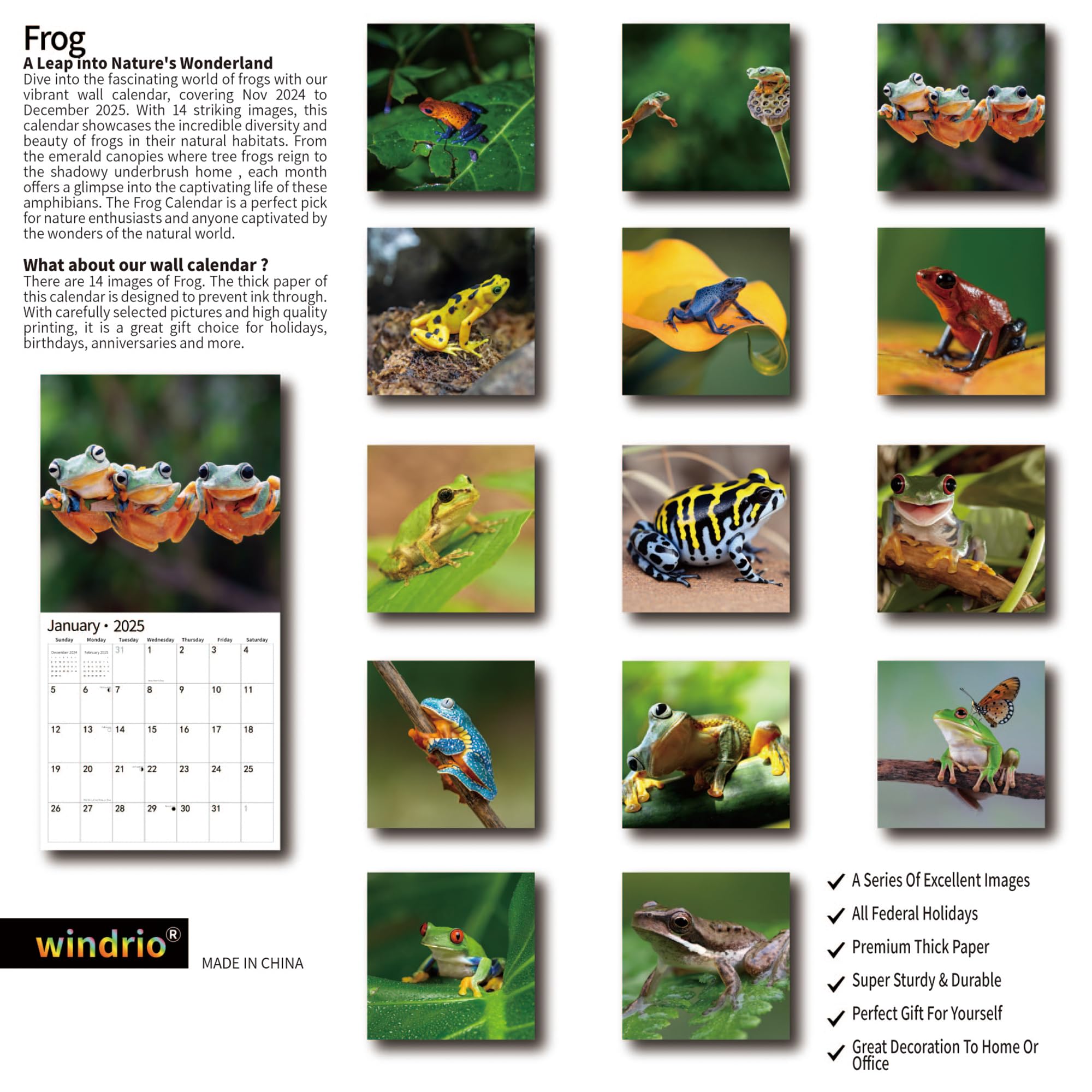 Snapklik.com : 2025 Wall Calendar,Calendar 2025, November 2024 ...