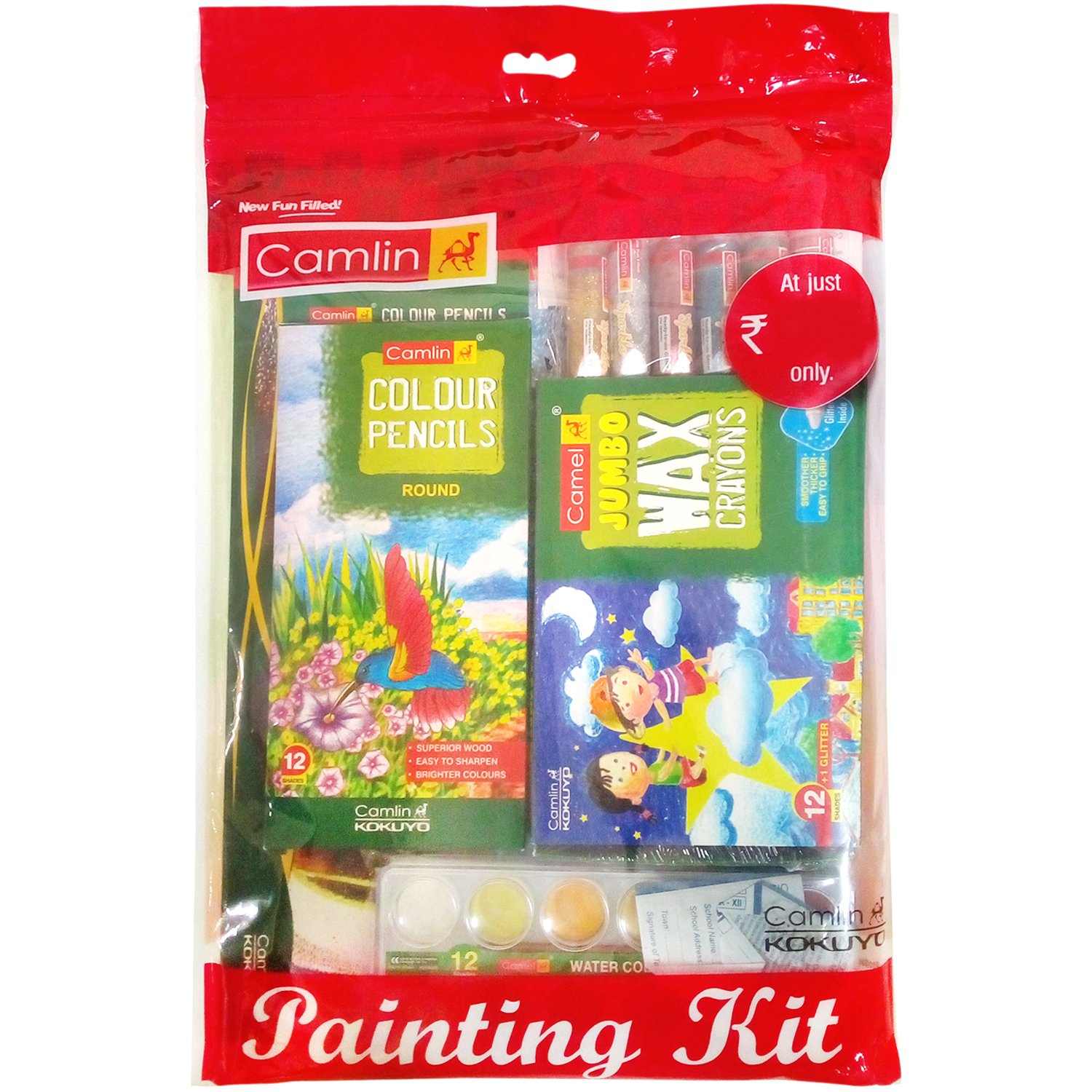Camlin Kokuyo Painting Kit - 9900504, 1U Pack : Amazon.in: Home & Kitchen