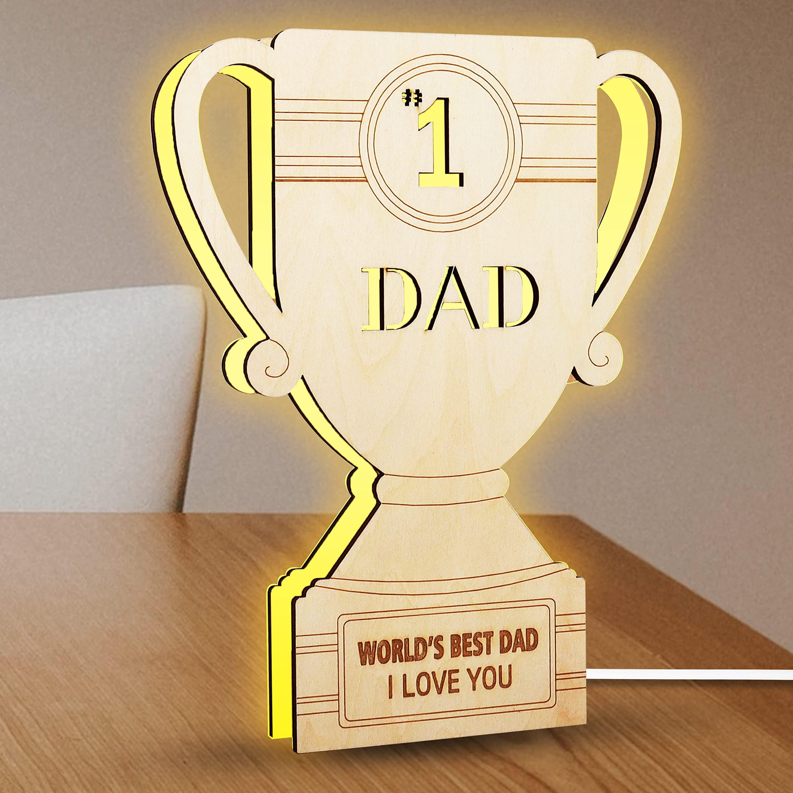 Merclix Gifts for Dad’s Birthday LED Light Dad Gifts from Daughter Dad ...