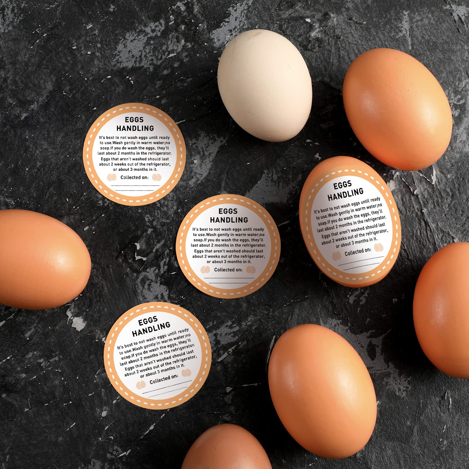 Snapklik.com : 1000 Pcs Farm Fresh Eggs Carton Labels Stickers 2 Inch ...