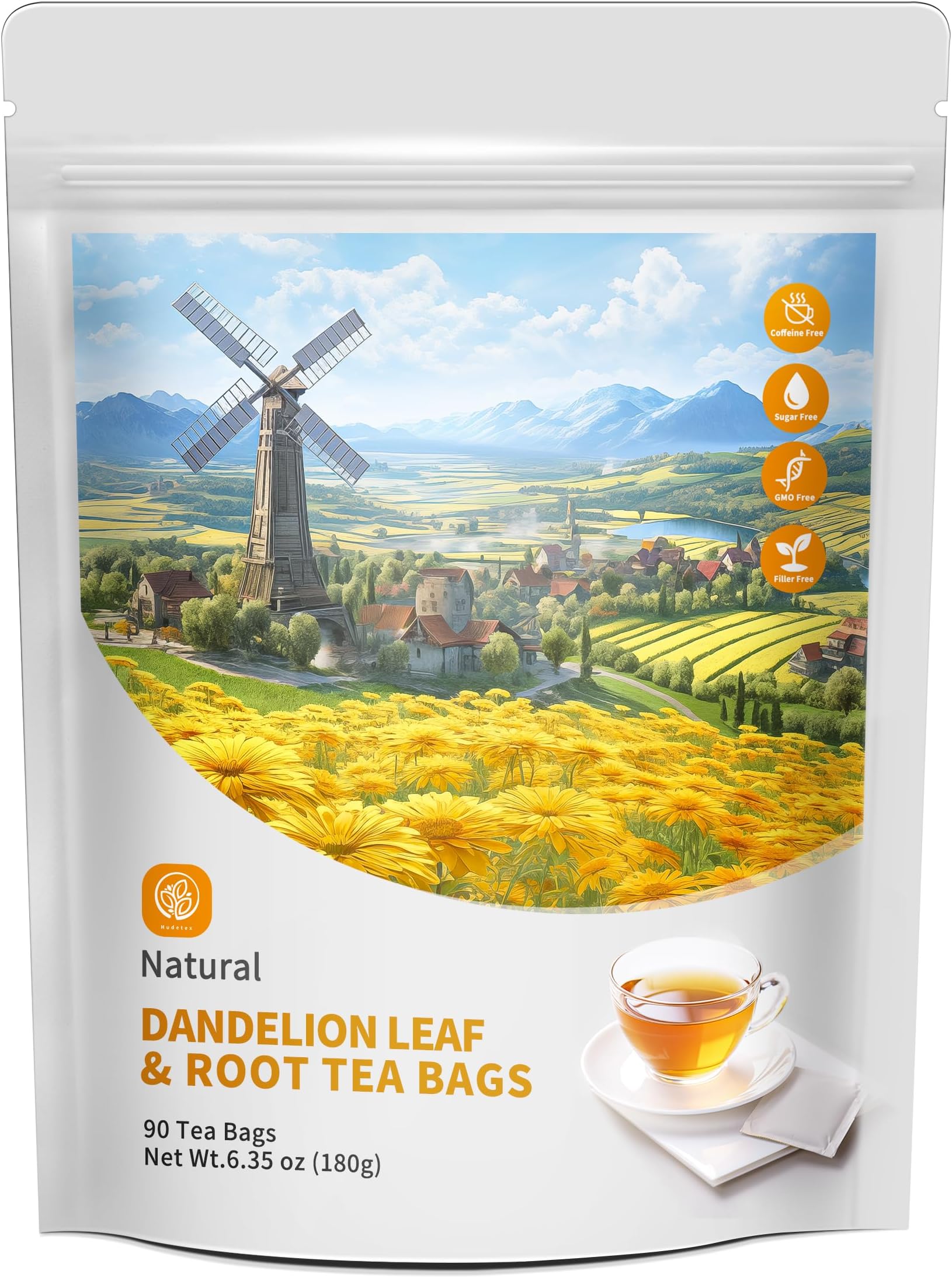 Amazon.com : Dandelion Leaf & Root Tea Bags with 90 Count - Supports ...