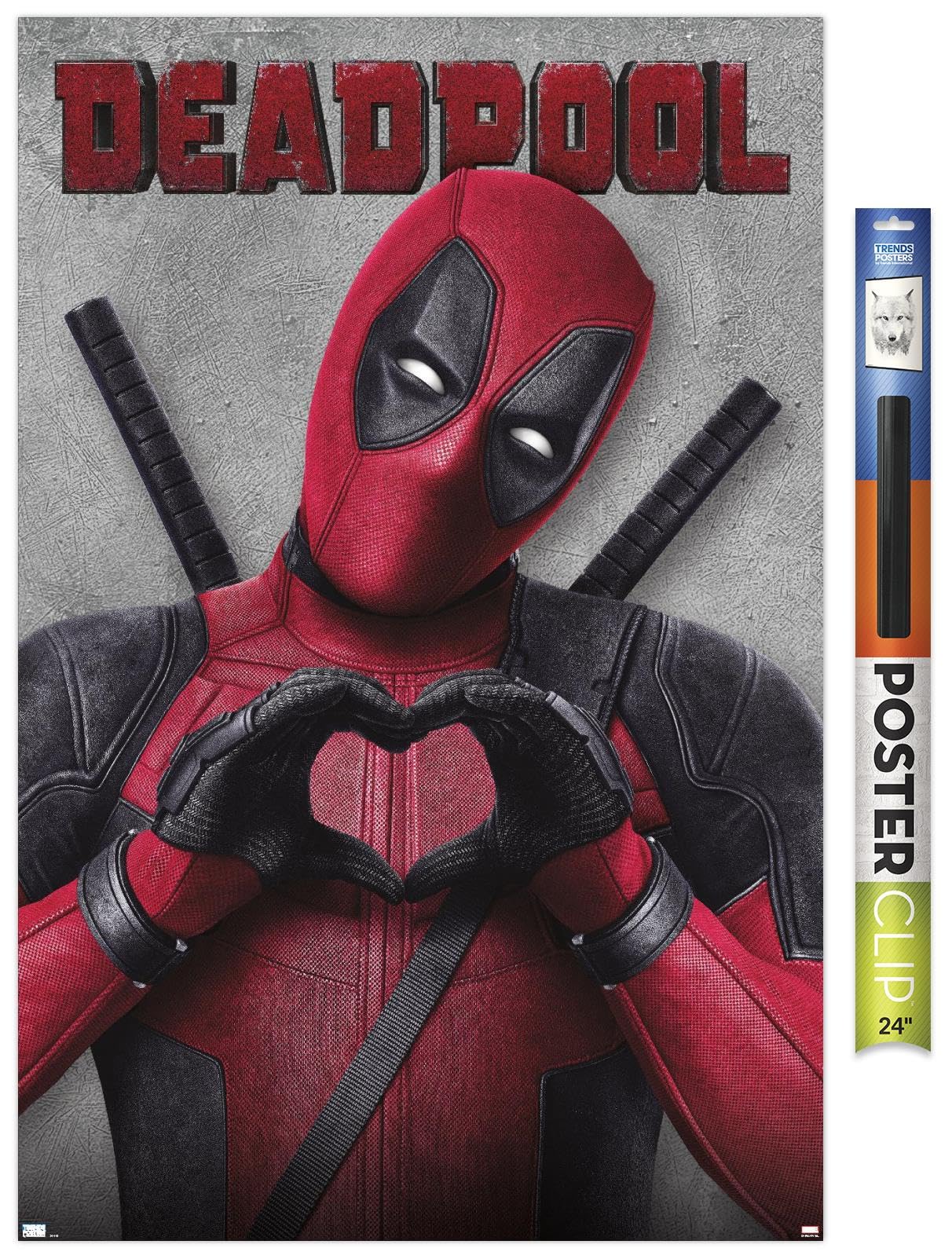 Amazon.com: Trends International Marvel Deadpool Legacy - Heart Wall ...