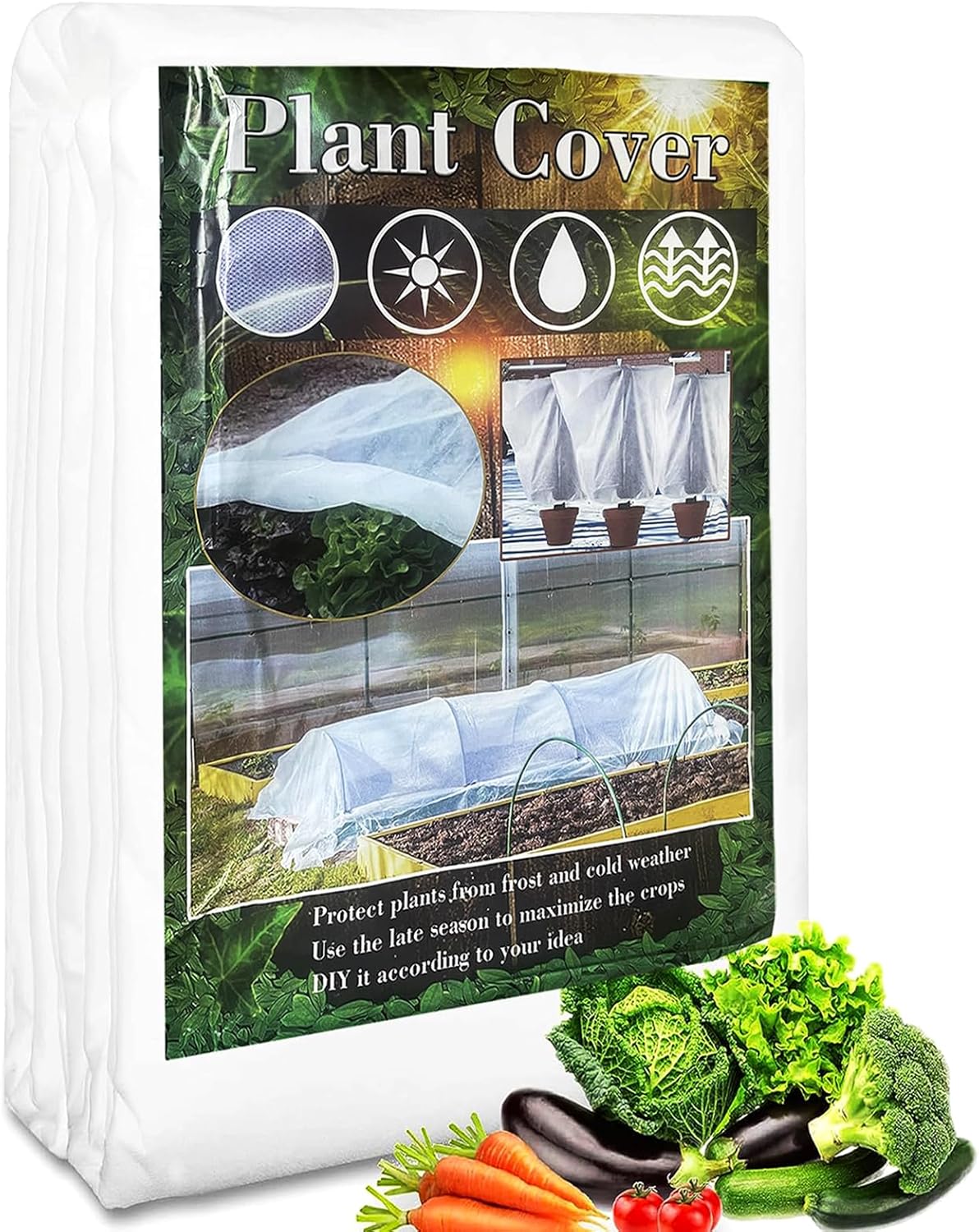Amazon.com : Plant Covers Freeze Protection, 6.5FT x 16FT 1.06 oz/yd² ...