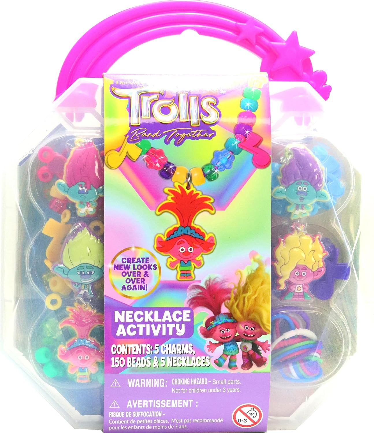 Amazon.com: Tara Toys DreamWorks Trolls Band Together Necklace Activity ...