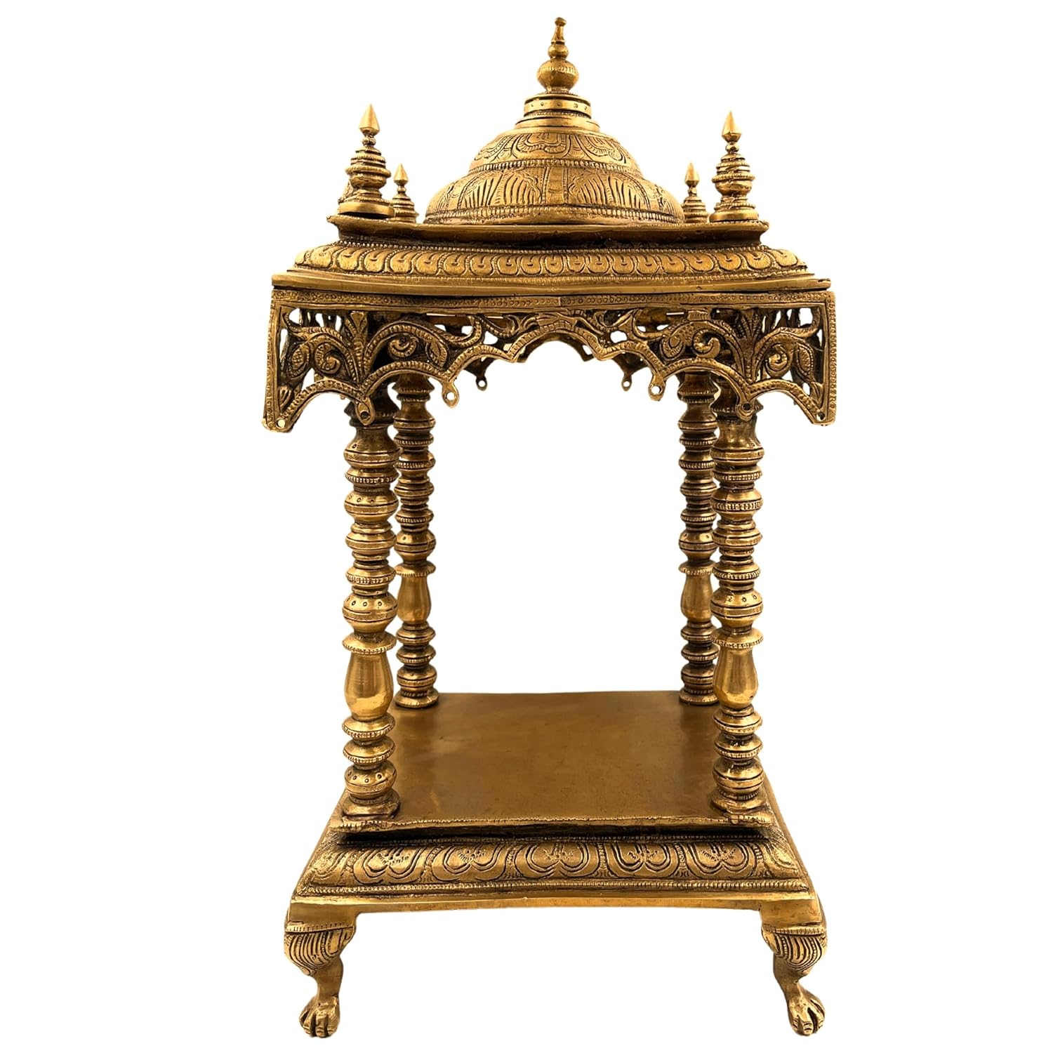 Buy South Indian Arts Brass Temple, Pooja Mandir, Home Bajot, Pooja ...