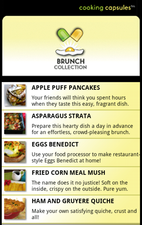 Cooking Capsules Brunch:Amazon.com:Appstore for Android
