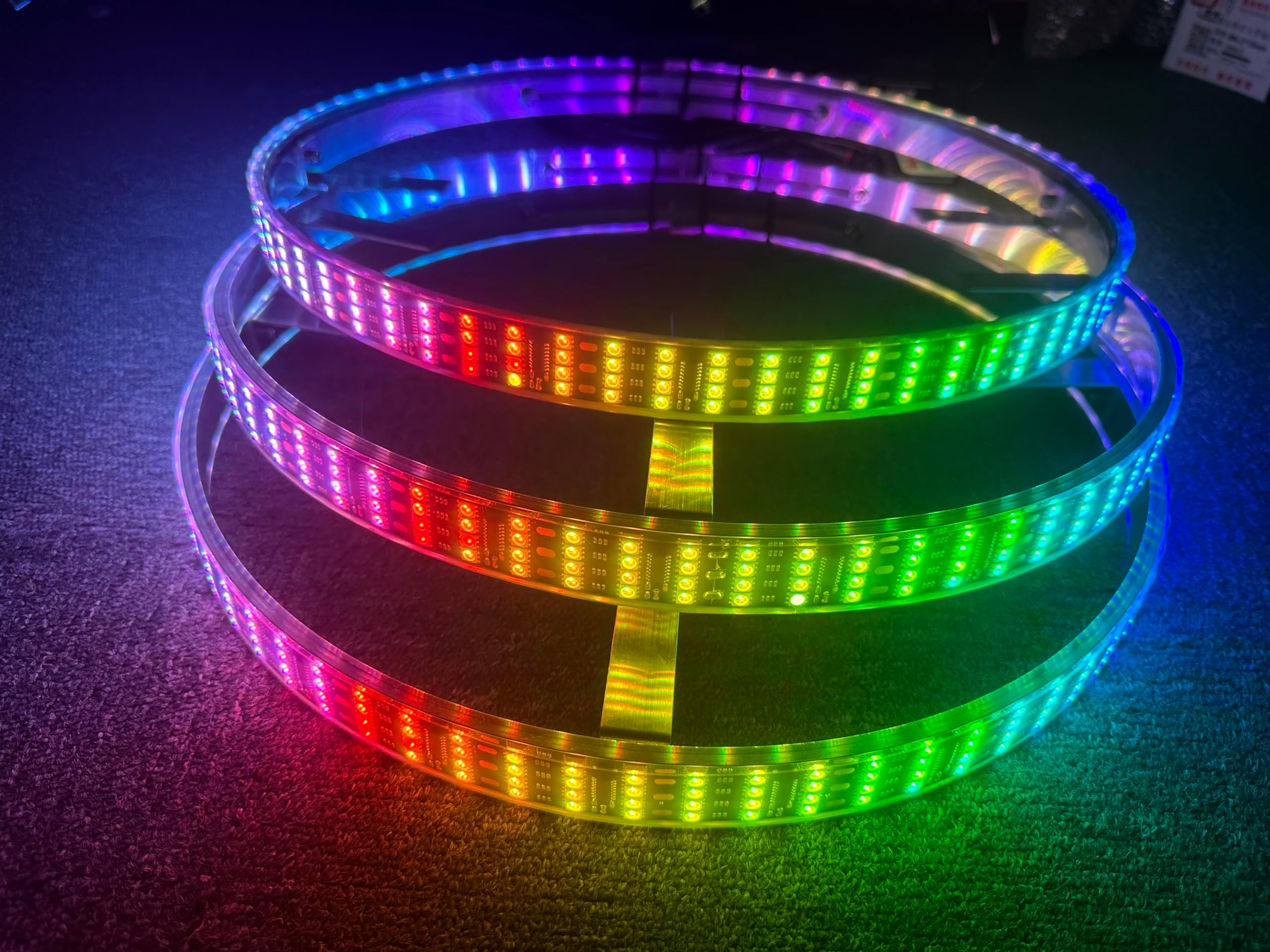 Amazon.com: Sando Tech 15.5'' Quad Row Dream Color Chasing RGB LED ...