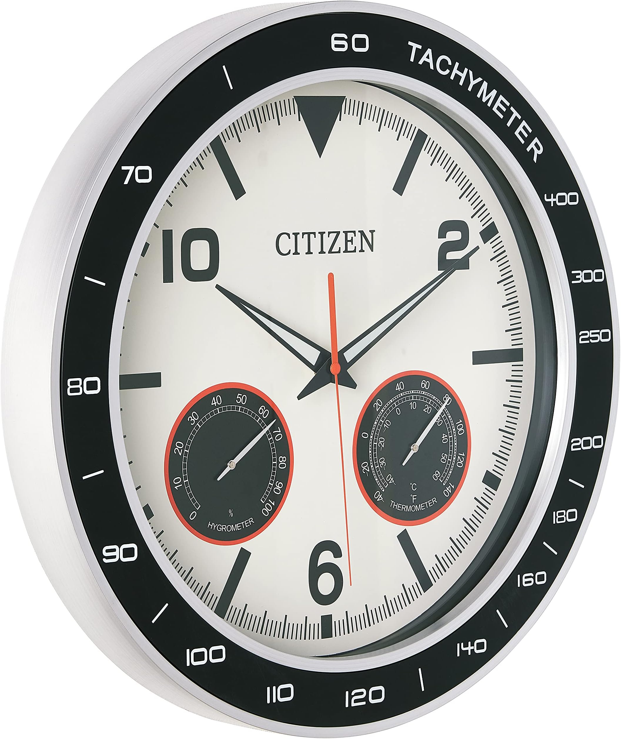 Amazon.com: Citizen CC2019 Outdoor Wall Clock, Black : Patio, Lawn & Garden