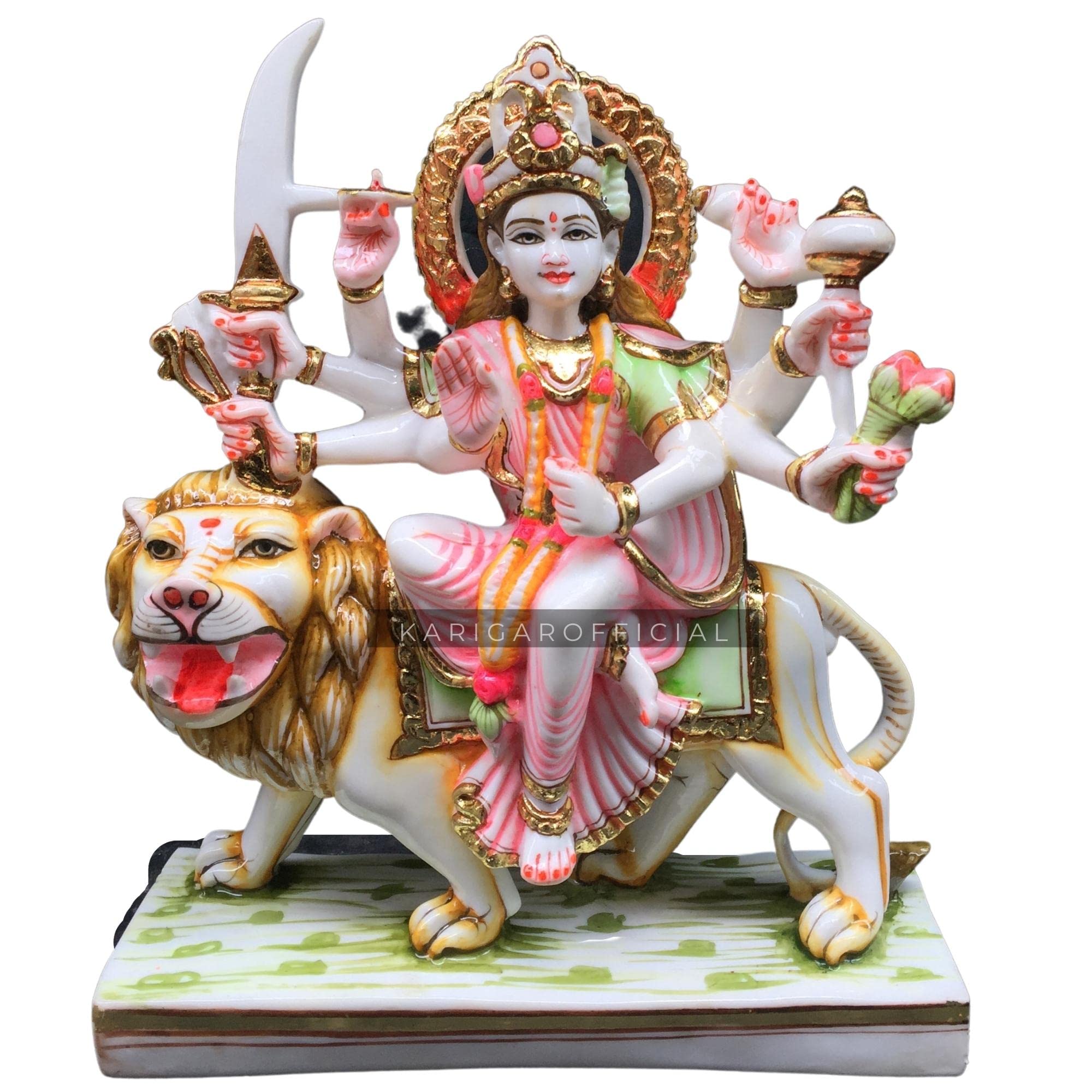 Durga Statue Murti Large 9 Inches Marble Murti Calm Maa | Desertcart KSA