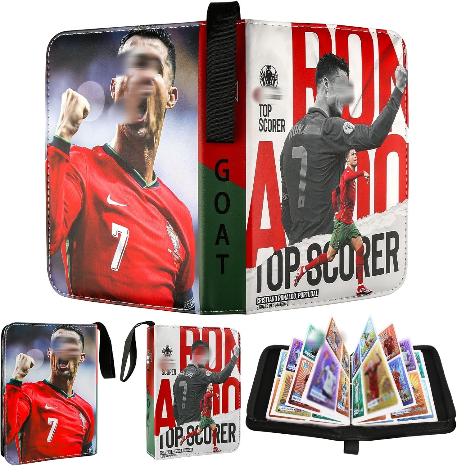 Display Card Album, Trading Card Binder for Football Collection Folder ...
