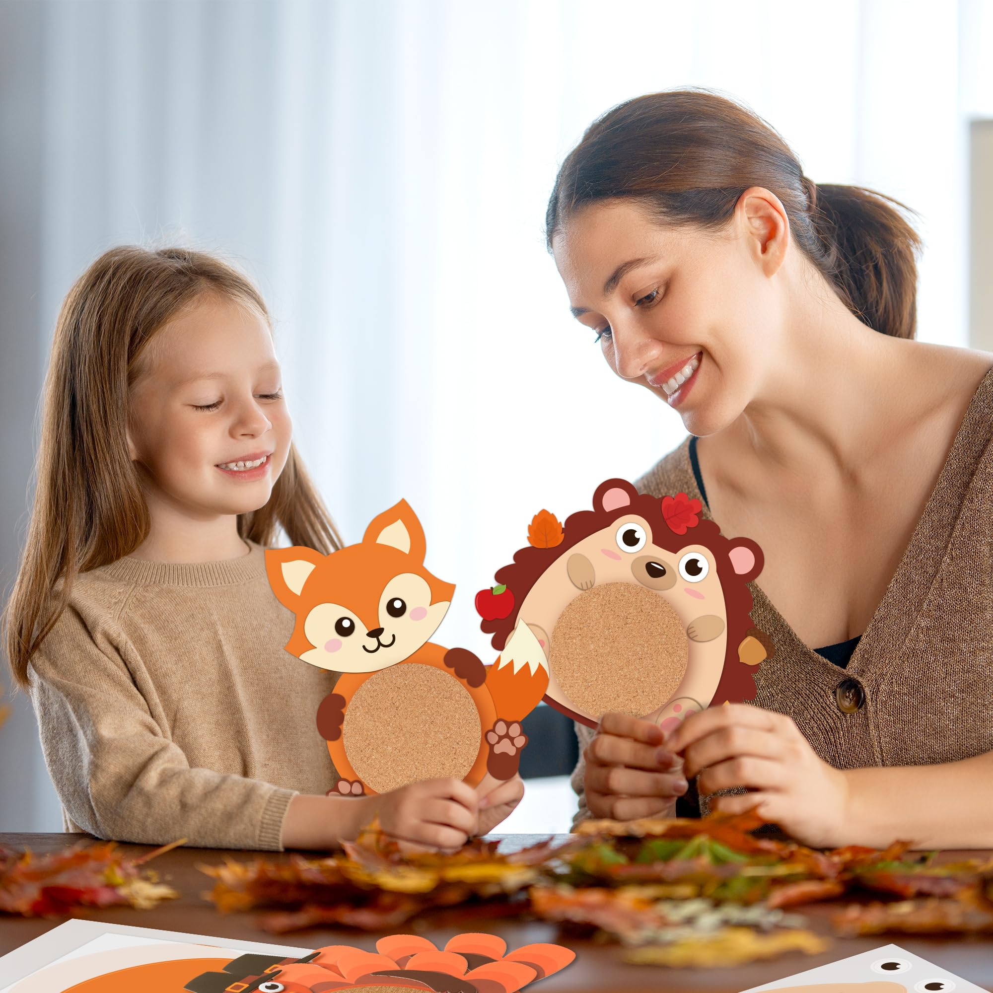 Fall Activities For Kids 24 Sets Fall Animal Paper Craft Kit ...