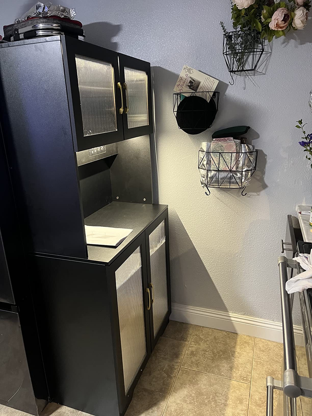 $42/mo - Finance LVSOMT 67" LED Storage Cabinet with Charging Station ...