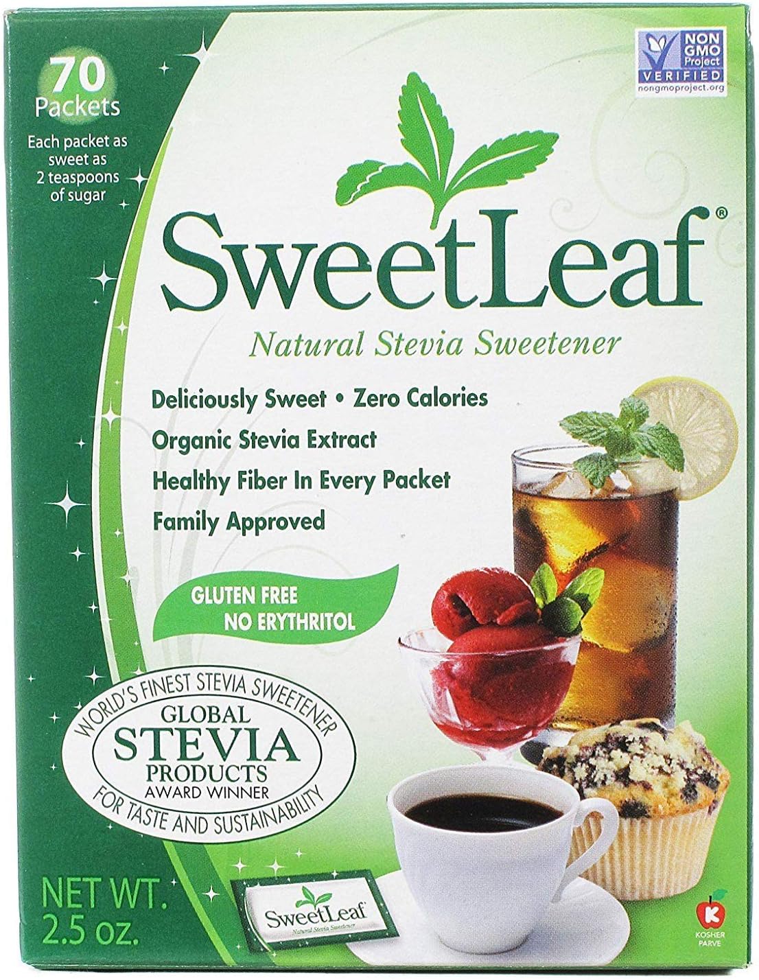 Amazon.com: SWEET LEAF SWEETLEAF SWEETENER, 70 CT : Grocery & Gourmet Food