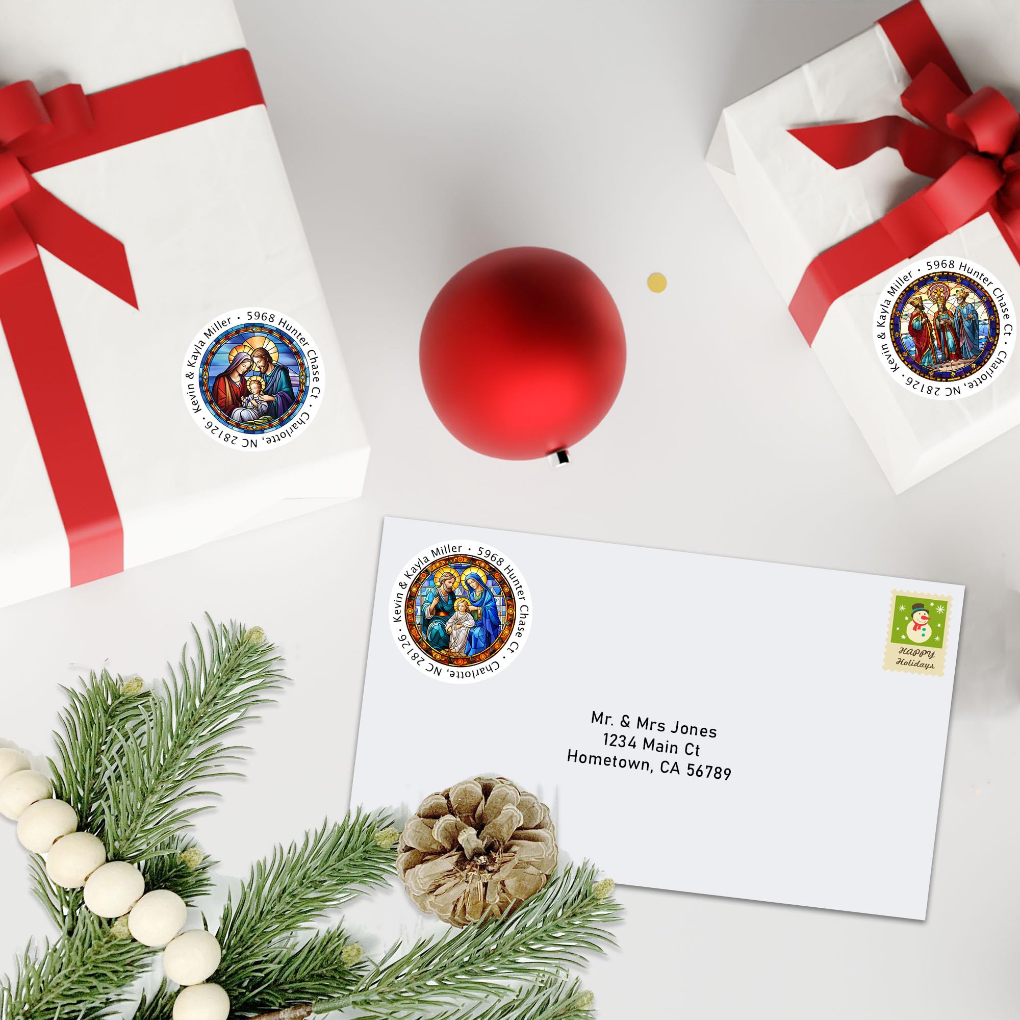 Decorative address labels for wedding invitations | Honestweddingadvice.com
