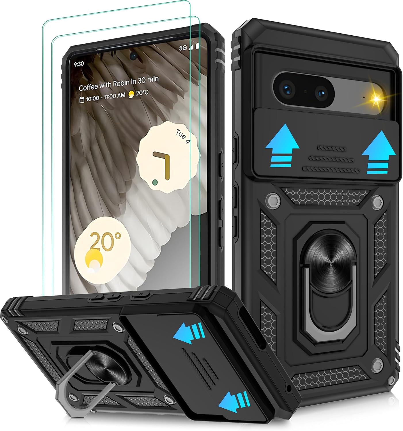 for Pixel 7 Case, Google Pixel 7 Case with 2 HD Screen Protector ...