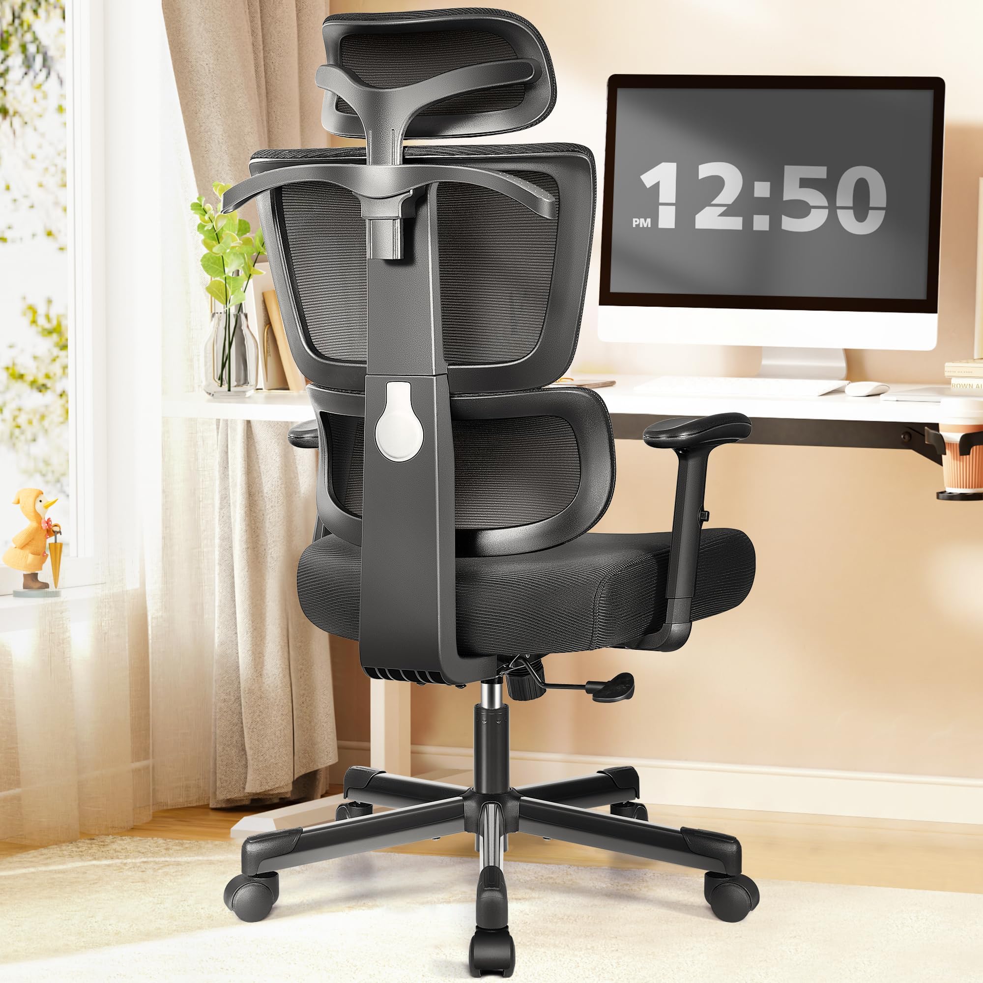 Uandhome Office Chair,Ergonomic Desk Chair,Home Office Desk Chair with ...