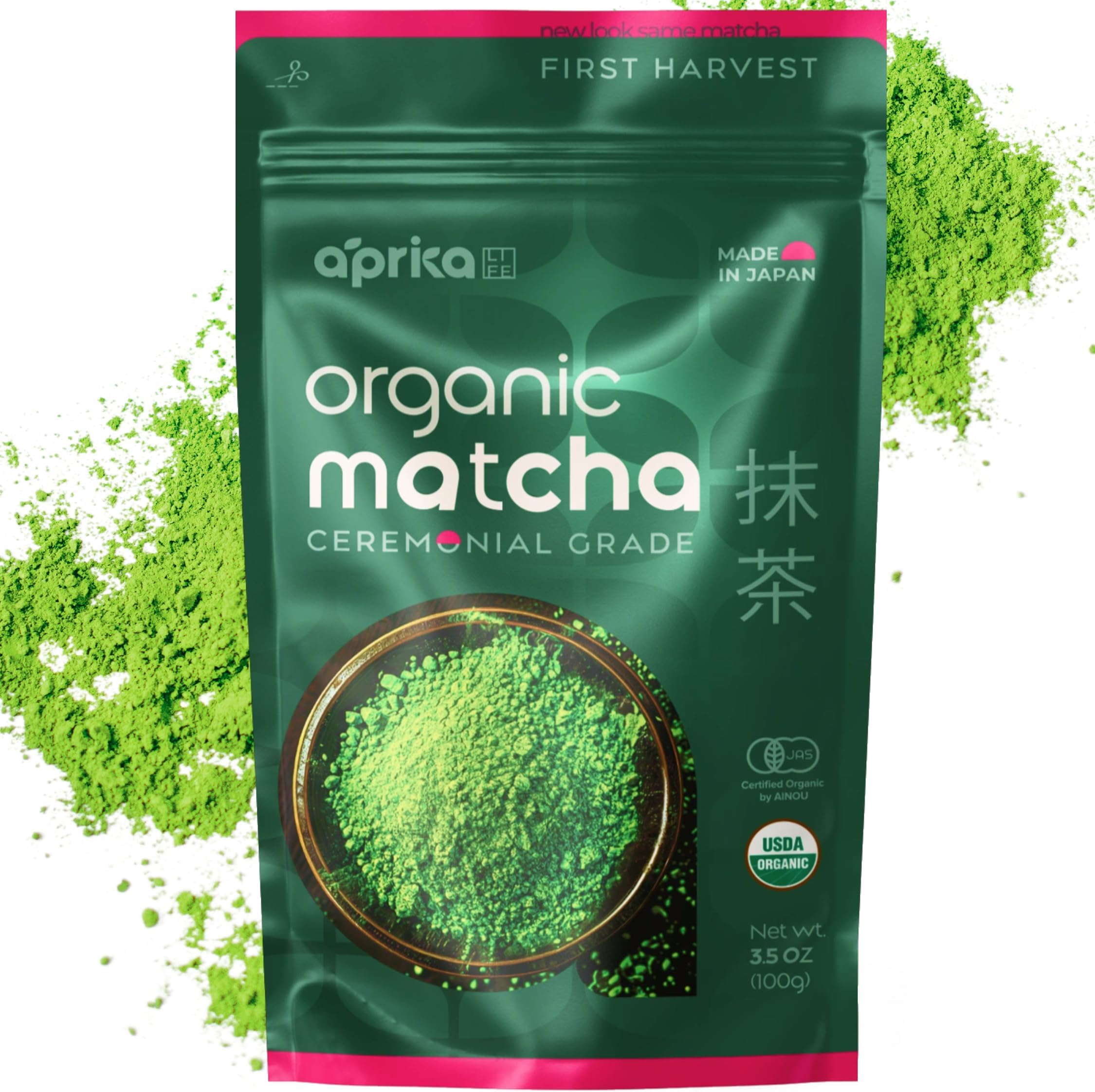 Amazon.com: Vegs Matcha Green Tea Bags - 100% Organic Pure Japanese ...