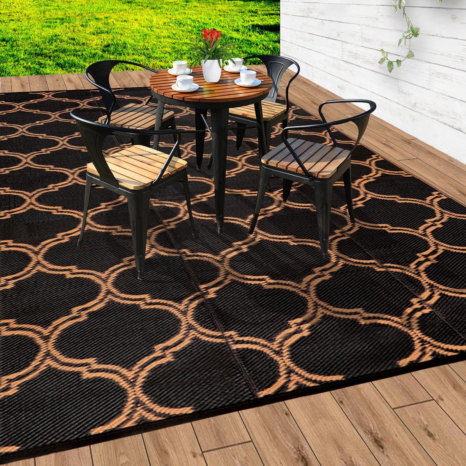 6X9 Outdoor Rug,Outdoor Plastic Straw Rug,Outside Rug,Outdoor Mats for ...