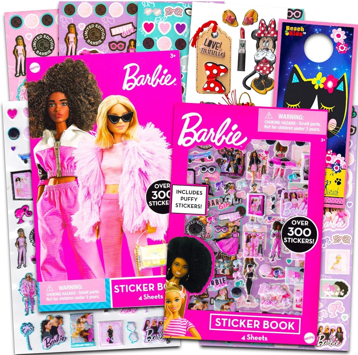 Amazon.com : SmileMakers Barbie Pics Stickers Hypoallergenic, Latex ...