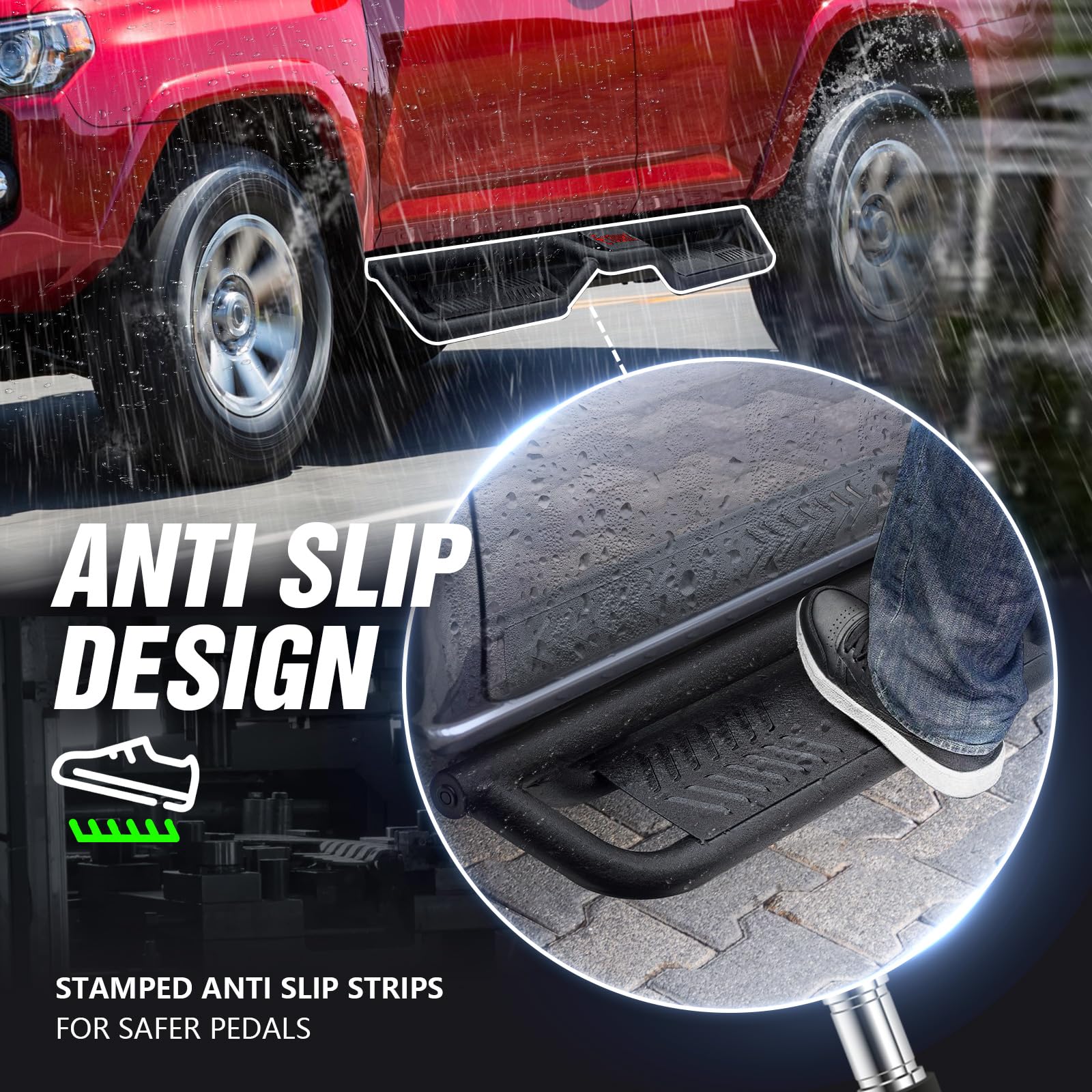 Snapklik.com : YZONA Running Boards Side Steps Compatible For 2010-2025 ...