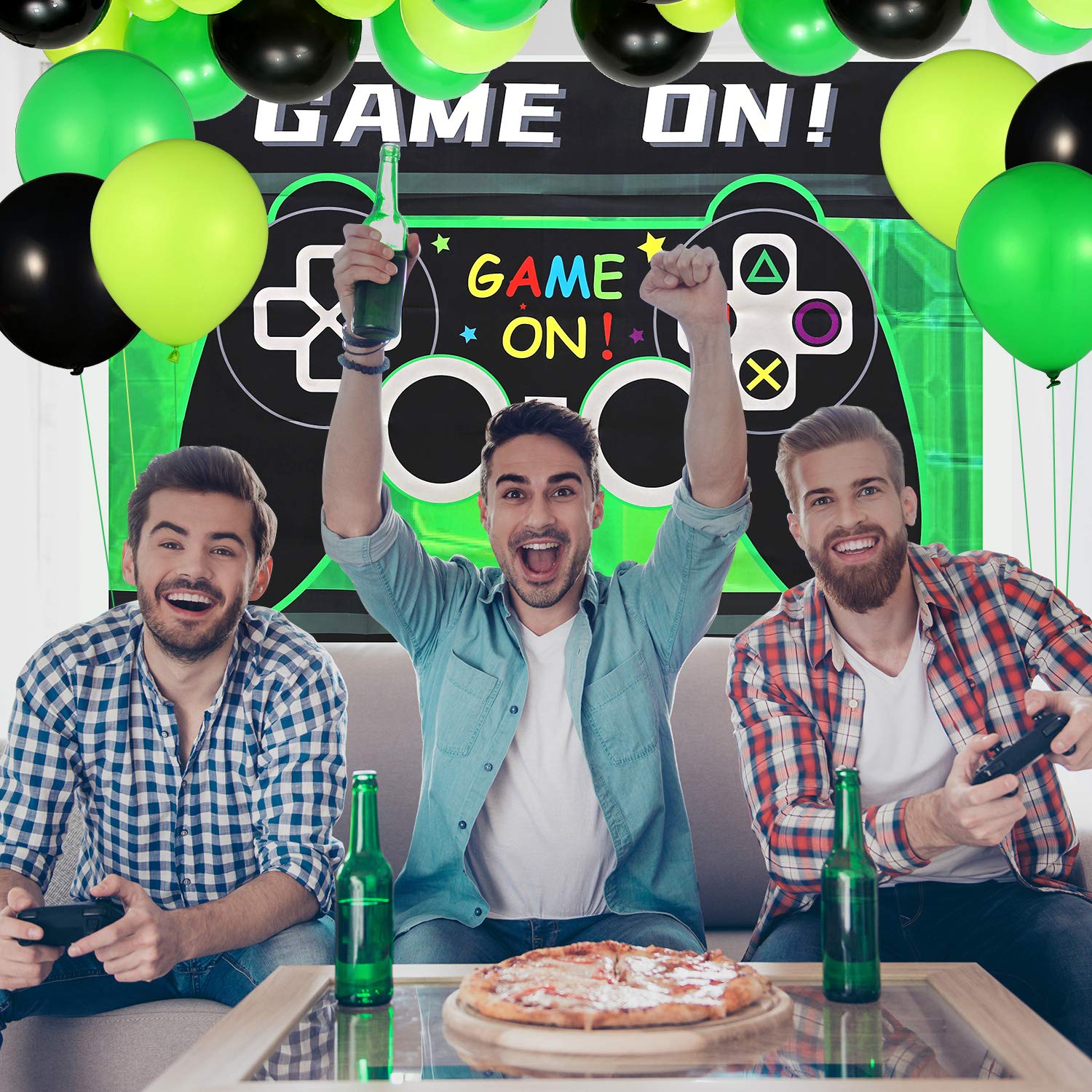 85 Pieces Video Game Party Supplies Video Game Birthday Decorations Set ...