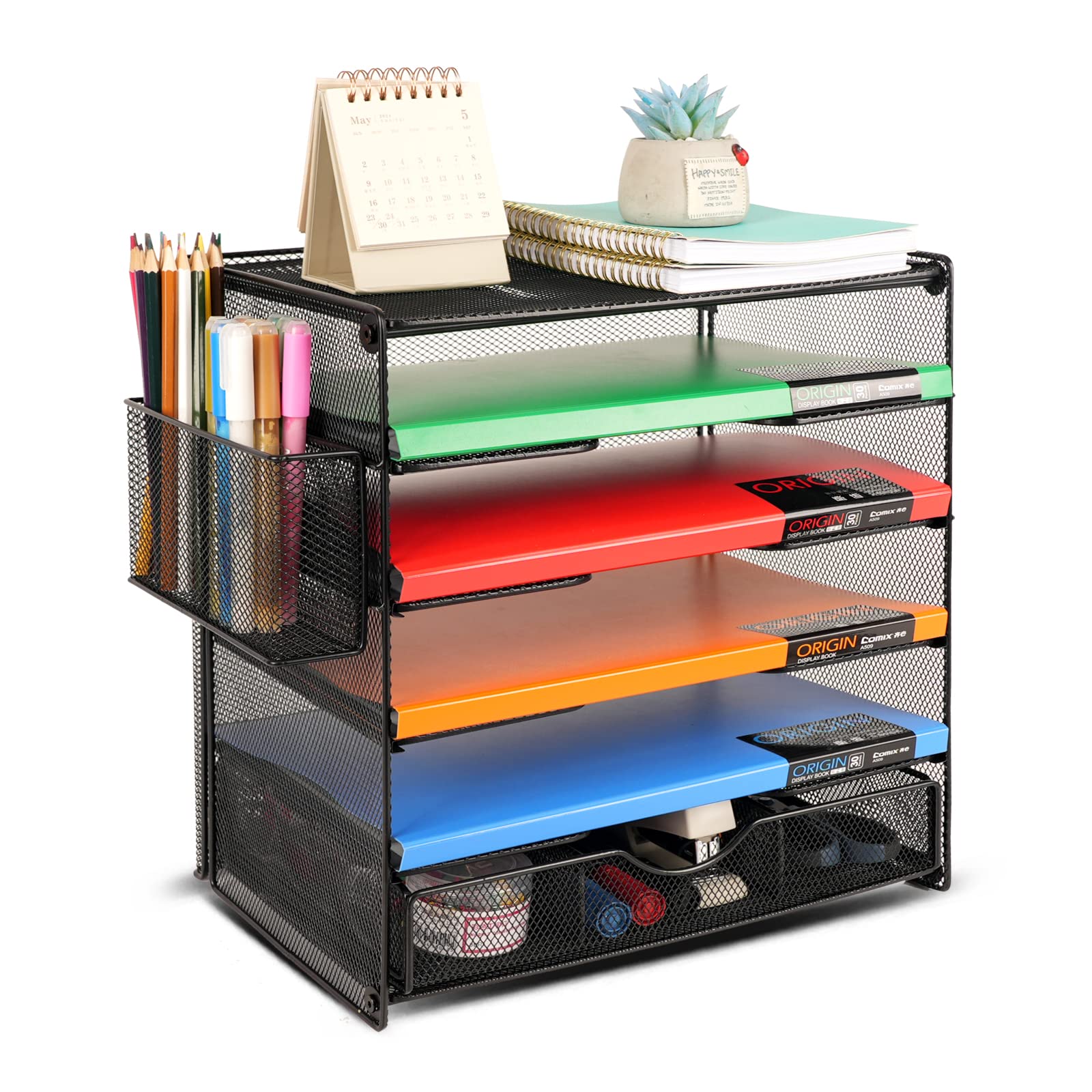 Snapklik.com : Samstar Paper Tray Organizer, 5 Tier Desk Organizer ...