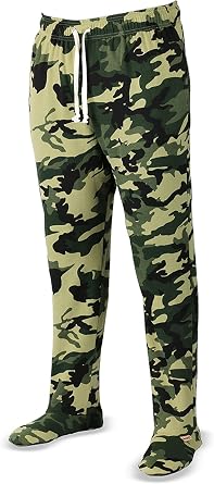 Feejays Classic Adult Footed Sweatpants with Sherpa Fleece Lined Feet ...