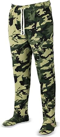 Feejays Classic Adult Footed Sweatpants with Sherpa Fleece Lined Feet ...