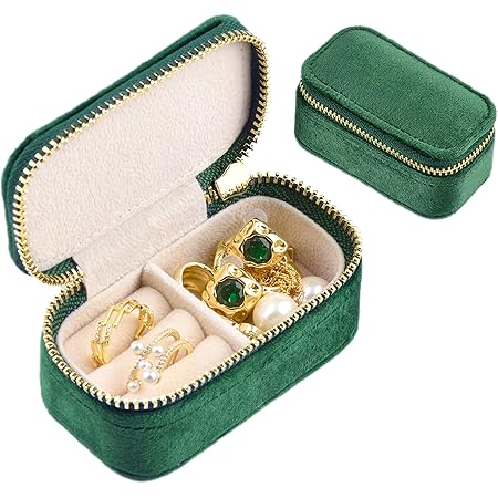Amazon.com: YSGSMOM Mini Ring Storage Box Organizer Travel Jewelry Box ...