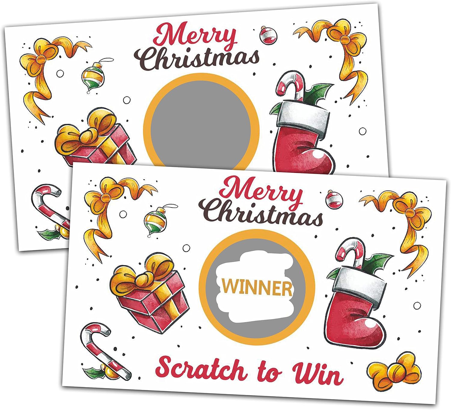 Amazon.com: Levitatinyear Christmas Scratch Off Game Cards, Scratch Off ...