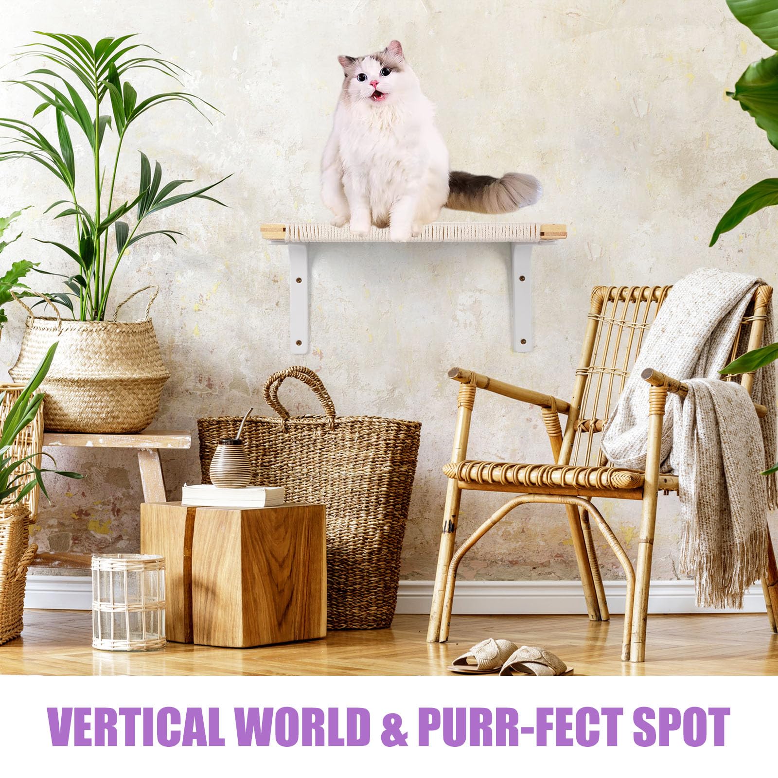 Snapklik.com : BEBOBLY Floating Cat Shelves And Perch