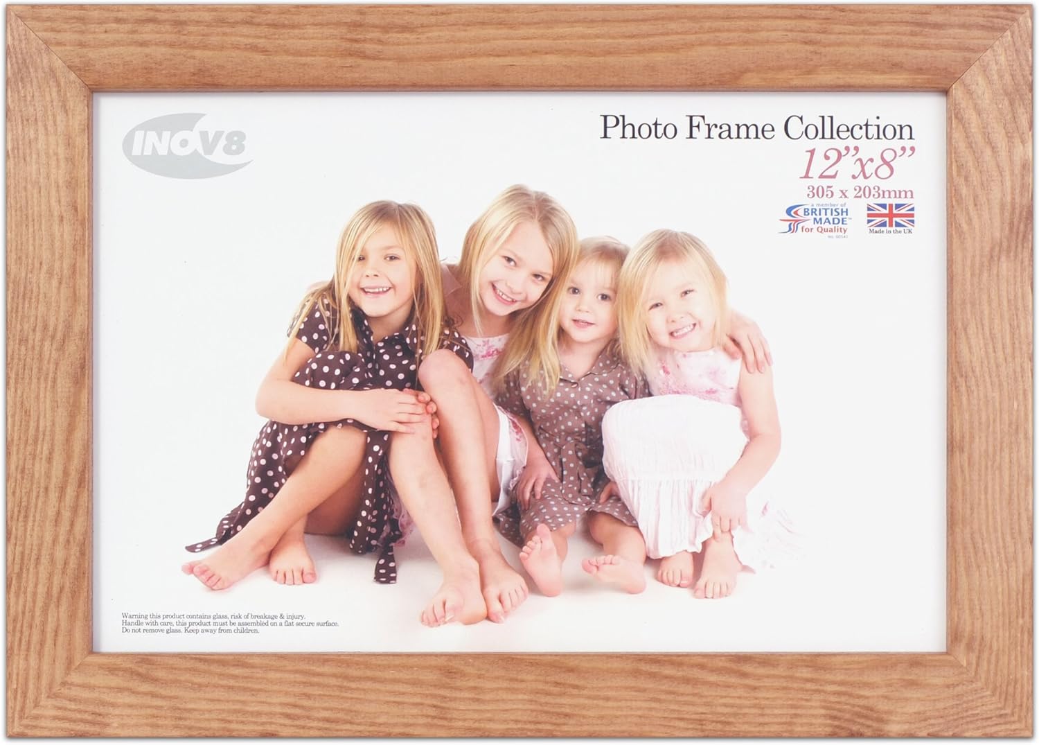 Amazon.com - Inov8 British Made Real Wood Picture/Photo Frame, 12x8 ...