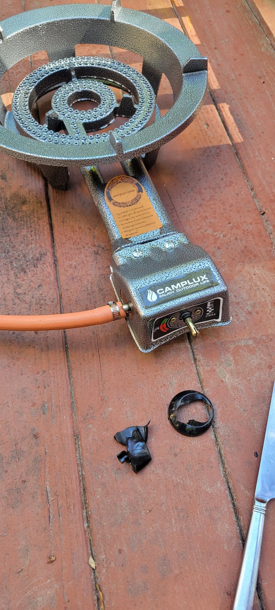 Amazon.com: Camplux Propane Burner with 29,000 BTU, Single Burner ...