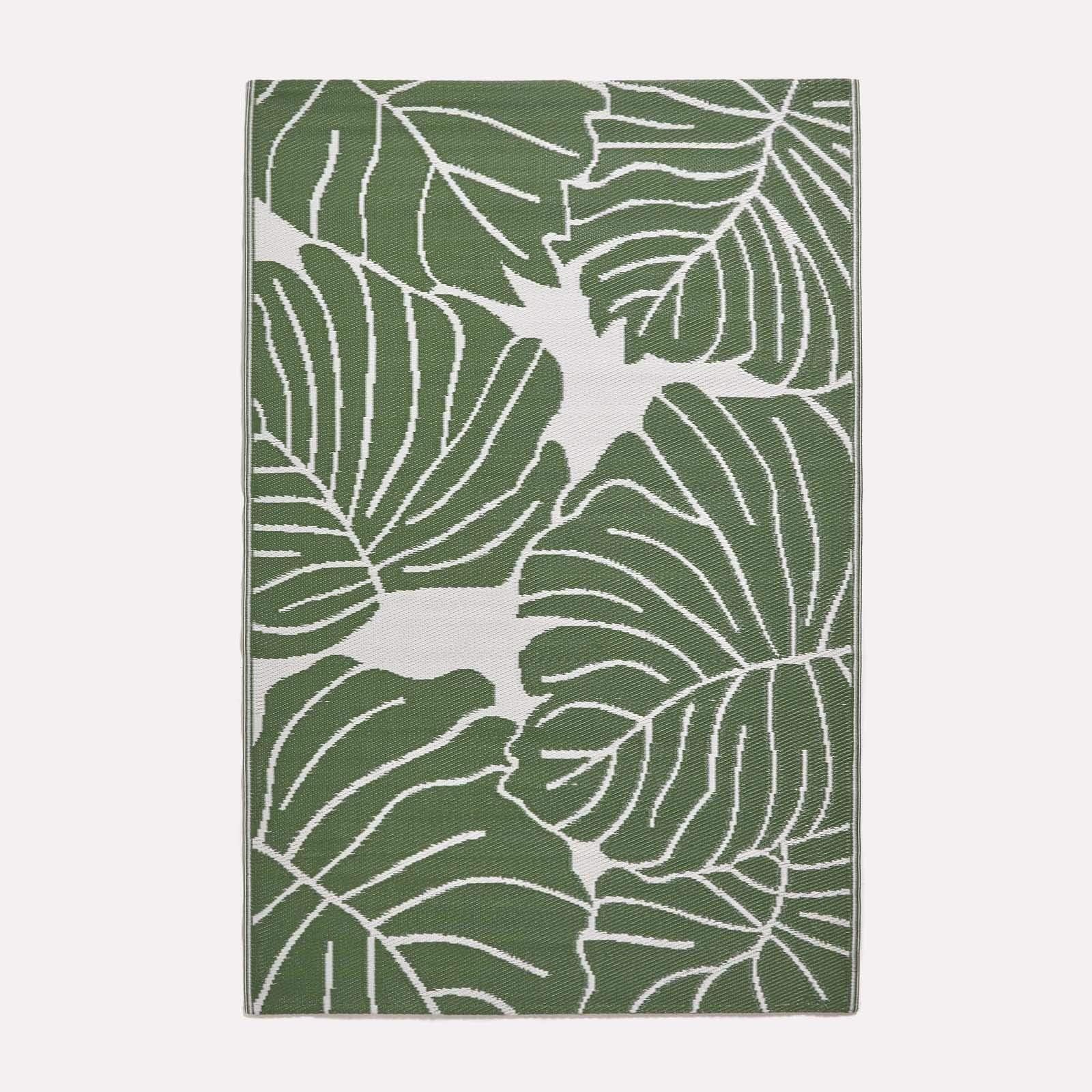 Paco Home Indoor & Outdoor Rug Flat-Weave Jungle Carved Floral Palm ...
