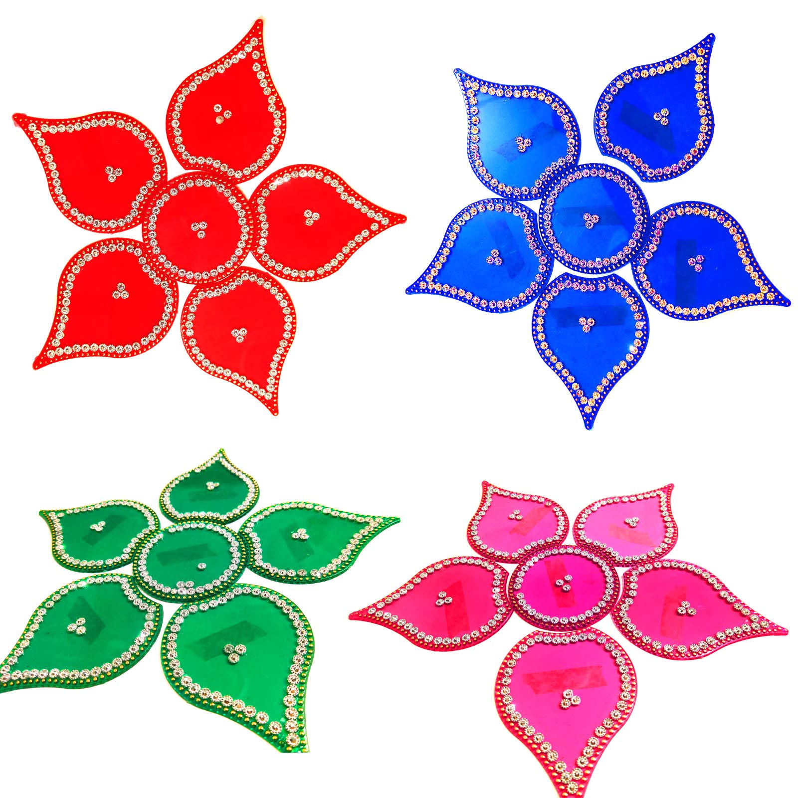 Buy Buyent Acrylic Rangoli Designs Rangoli Stickers for Door Entrance ...