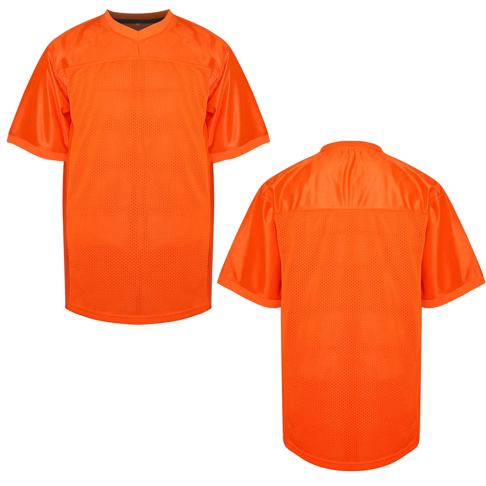 Amazon.com: MESOSPERO Blank Football Jerseys for Men,Mesh Polyester ...