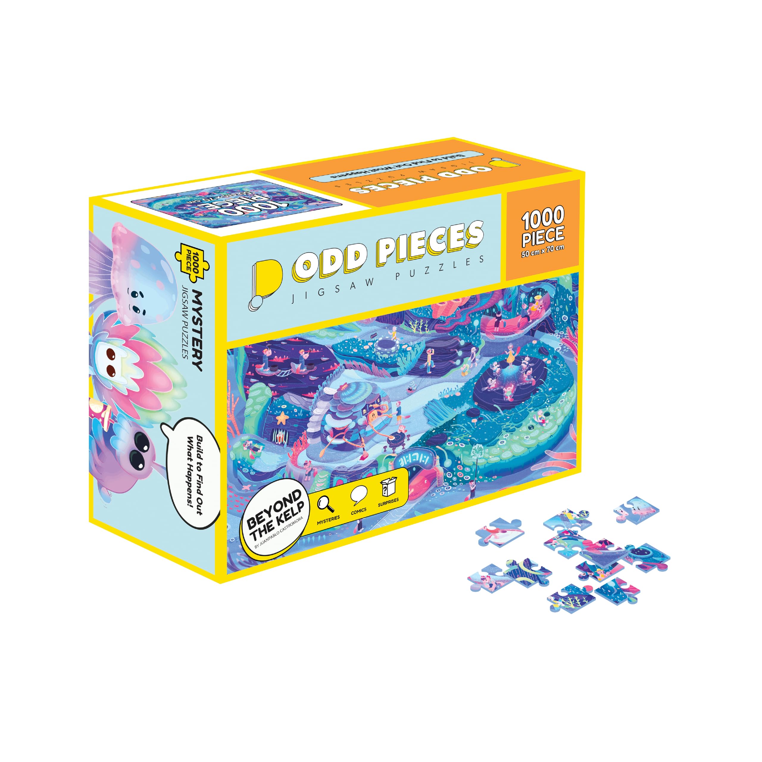 Amazon.com: Mystery Jigsaw Puzzle -1,000 Pcs Mystery Puzzle with ...