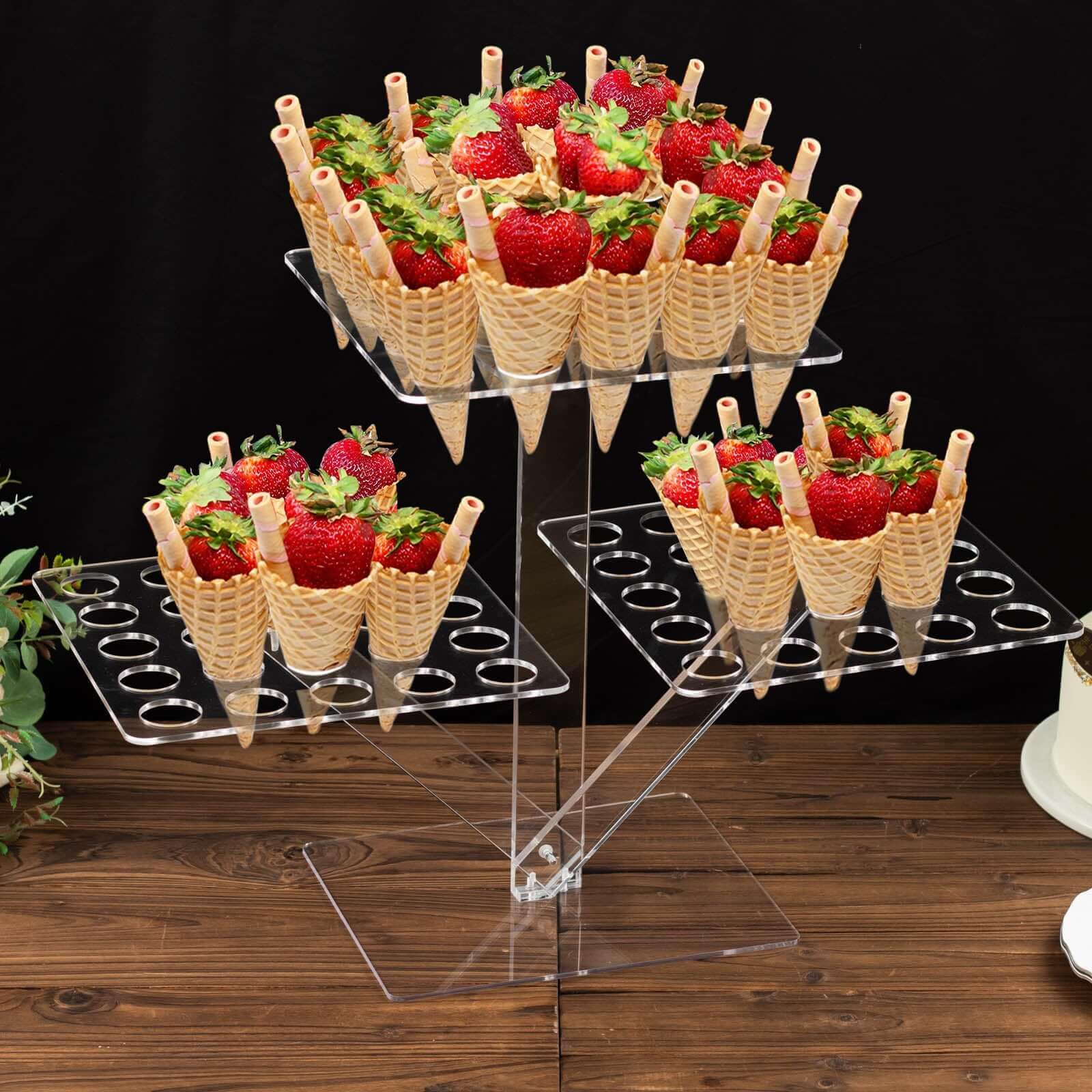 Amazon.com: Efavormart 18" Tall Clear 3-Tier Acrylic 72-Slot Mini ...