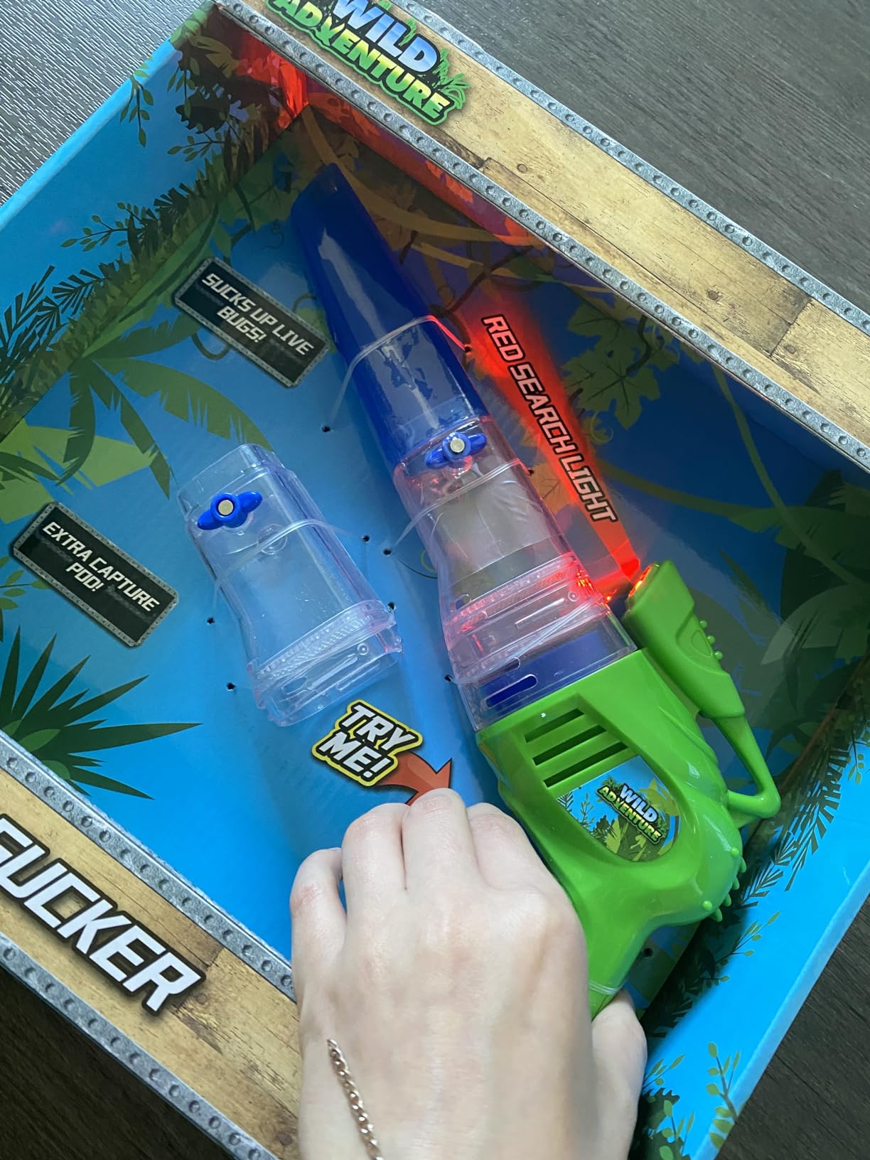 Amazon.com: Wild Adventure Lazer Bug Sucker, Nature, Stem Outdoor Toy 3 ...