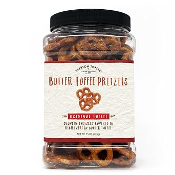Amazon.com: Everton Toffee Original Flavor Butter Toffee Pretzels ...