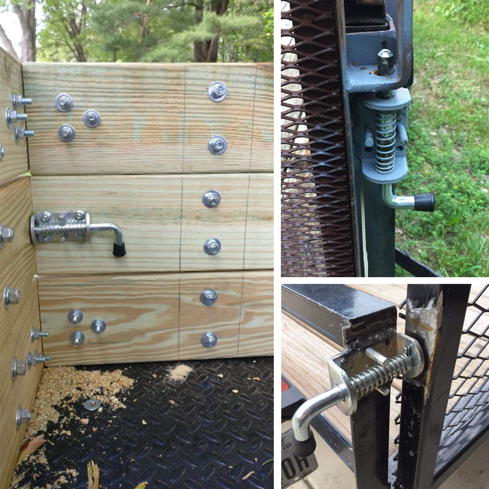 Snapklik.com : Steel Spring Pin Latch Lock Assembly 1/2" 2 Pack Spring ...