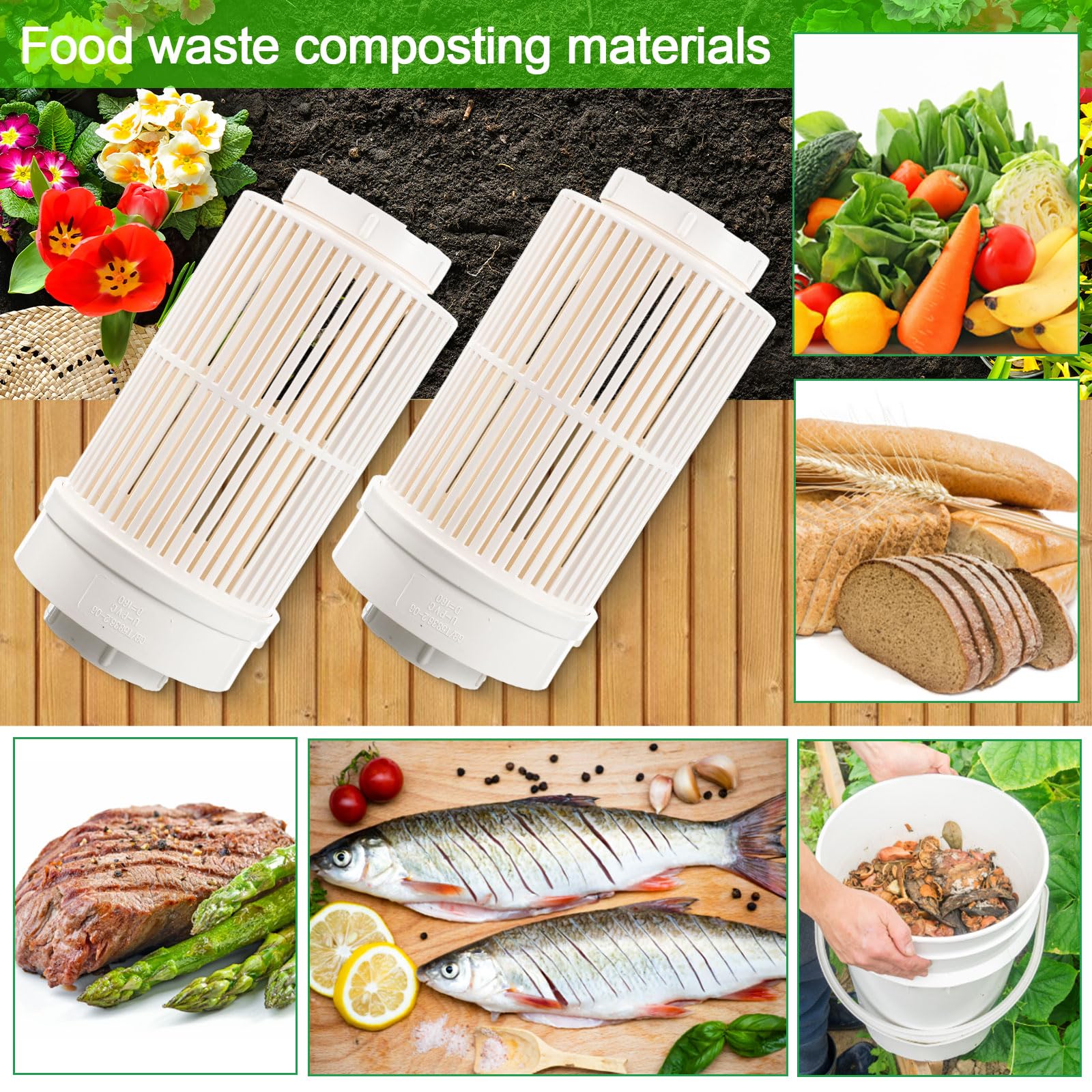 Snapklik.com : Blosssound 2 Pcs Inground Worm Composter Outdoor Farm ...