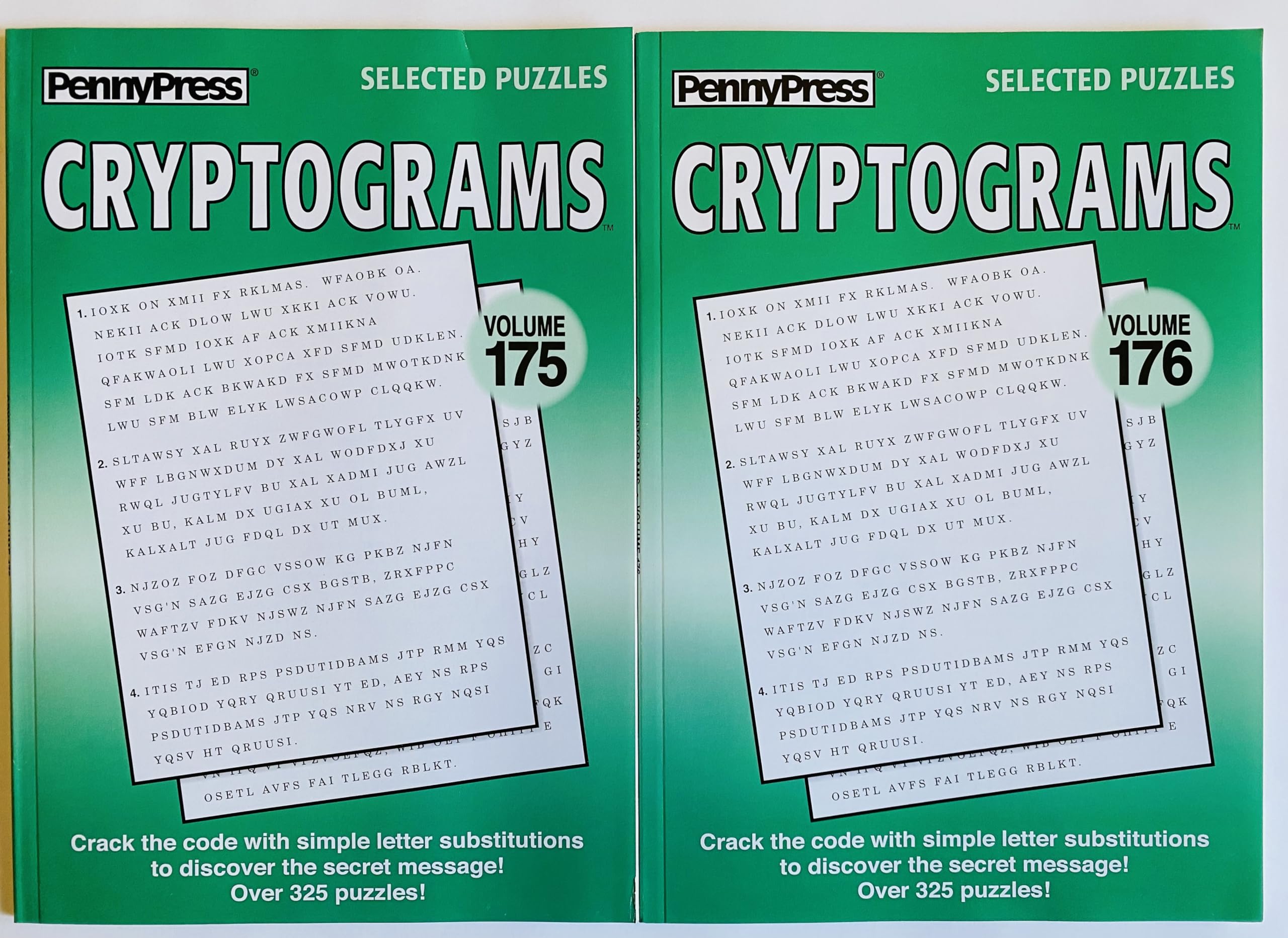 Amazon.com: Penny Press CRYPTOGRAMS Word Games Variety Puzzles from ...