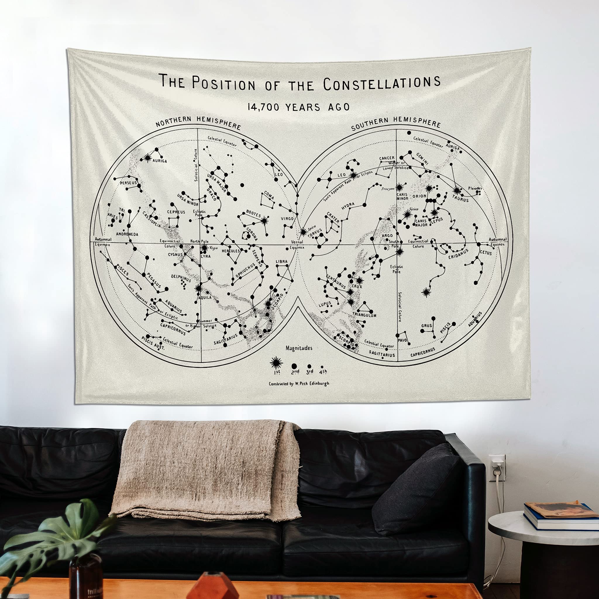 Constellation Map Tapestry Celestial Map Constellations Orion,