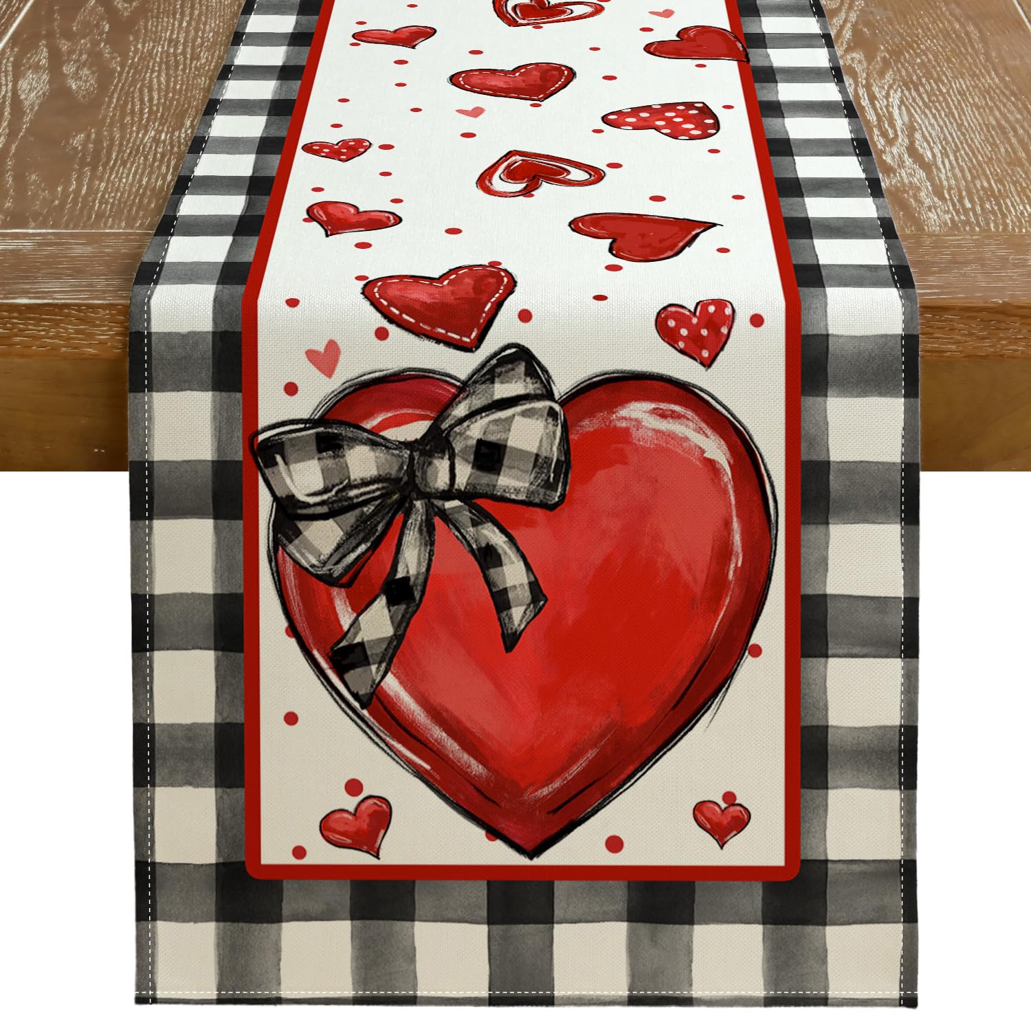 Amazon.com: GEEORY Valentine's Day Table Runner 13 x 72 Inch, Red ...