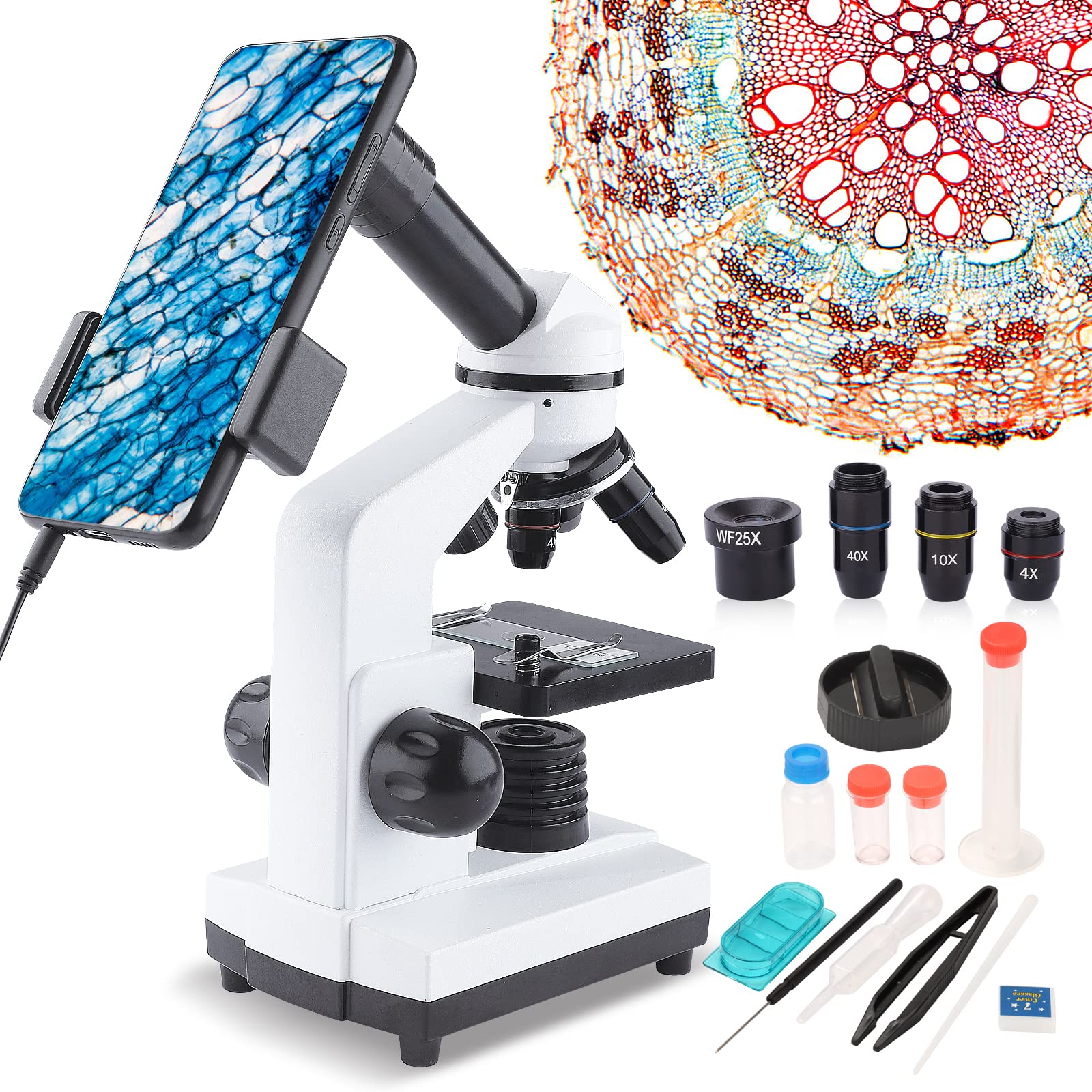 Buy BNISE Micro for Children Students Beginners 100X-1000X Monocular ...